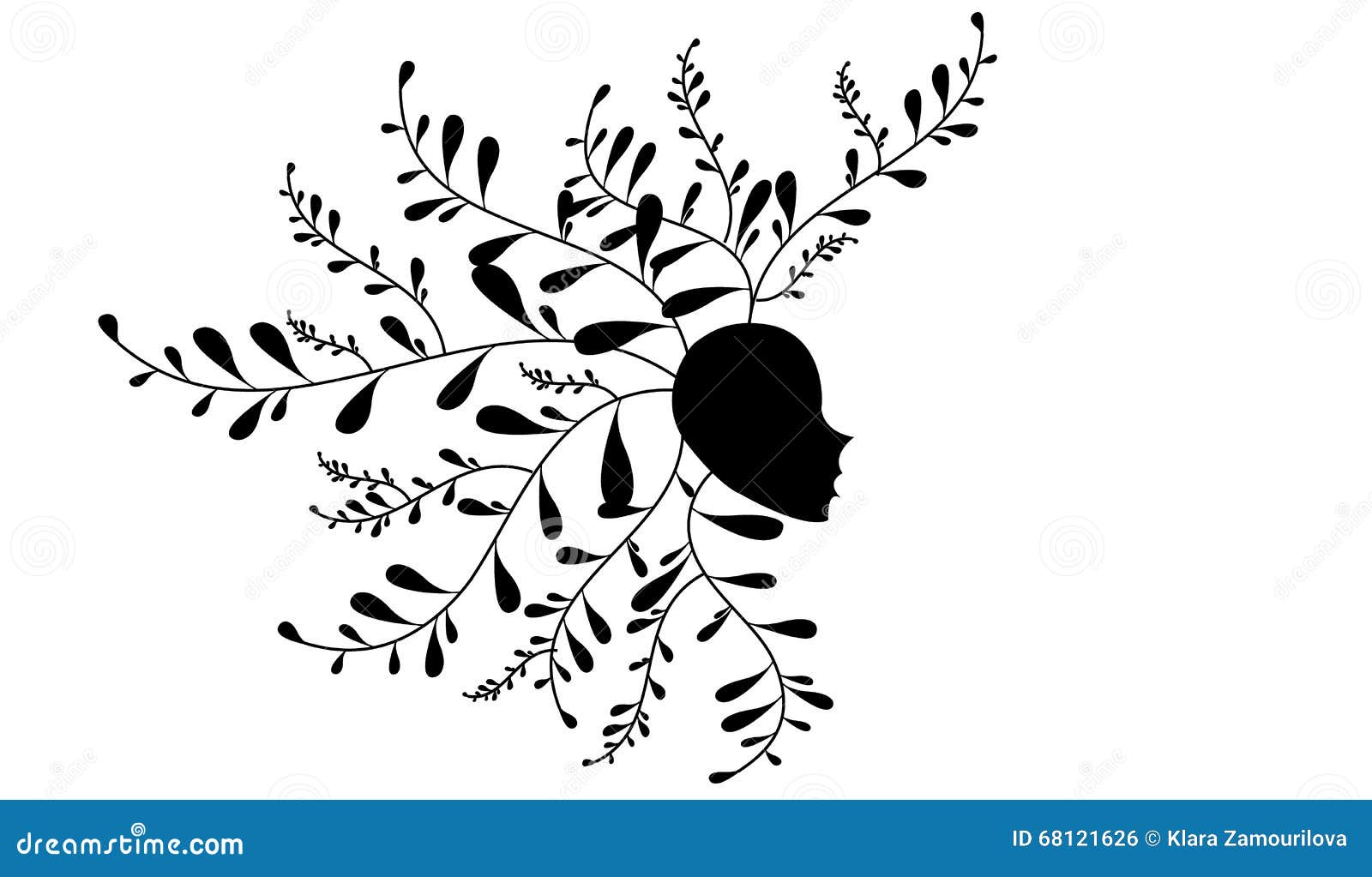 ABSTRACT HUMAN HEAD SILHOUETTE Stock Illustration - Illustration of ...
