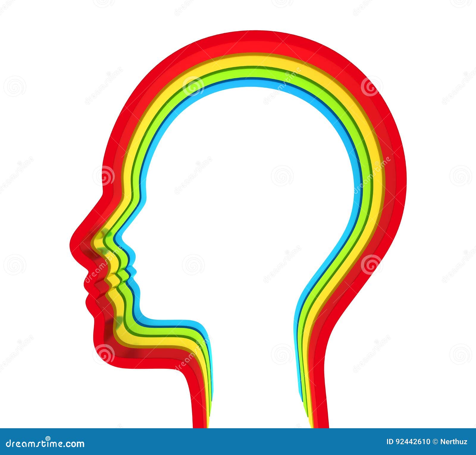 Abstract Human Heads Isolated Stock Illustration - Illustration of ...