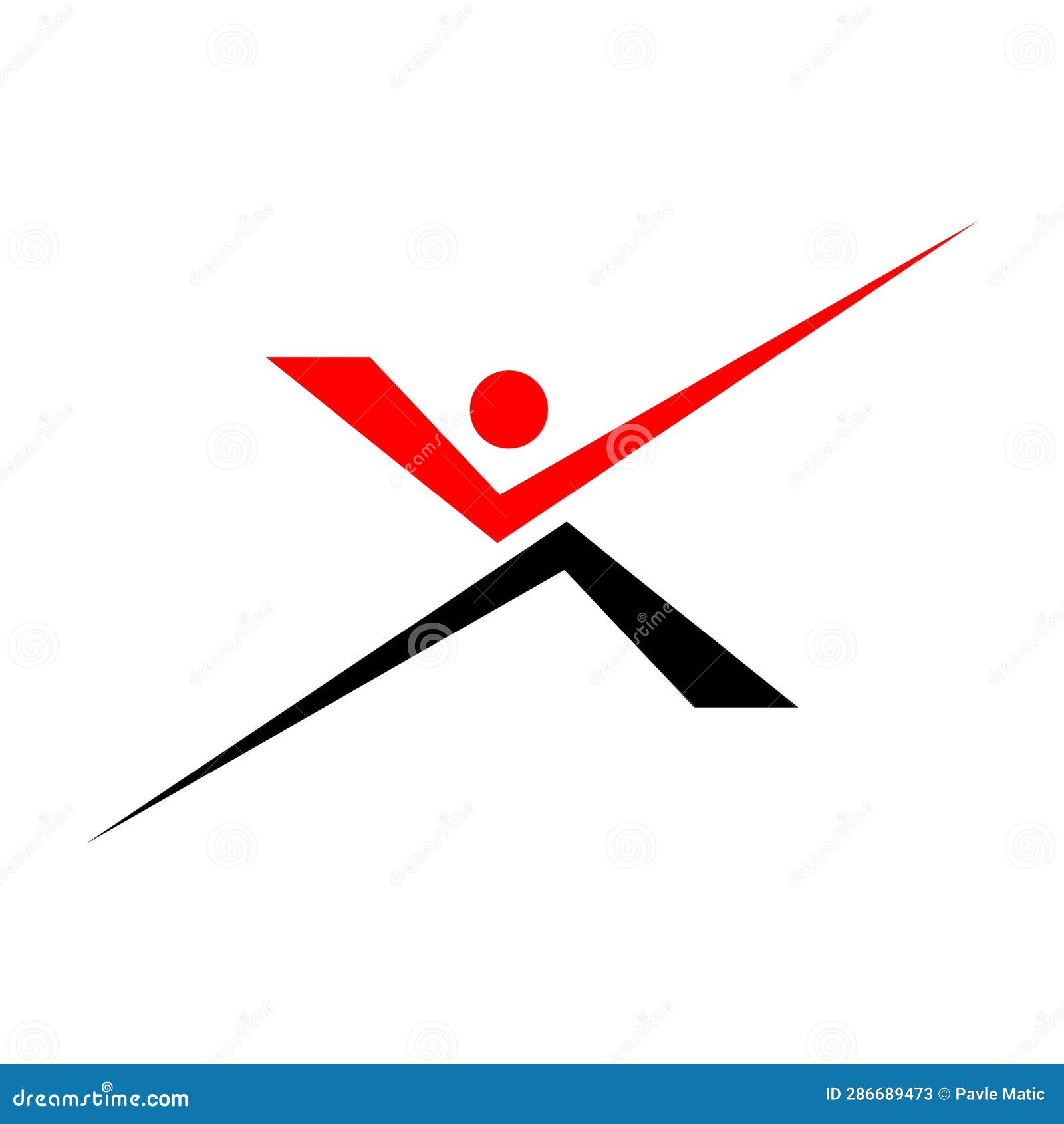 Abstract Human Icon Isolated on White Stock Vector - Illustration of ...