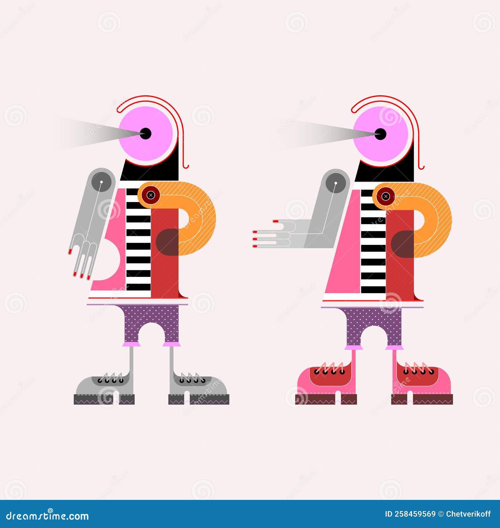 Abstract Human Model Design Stock Vector - Illustration of artwork ...