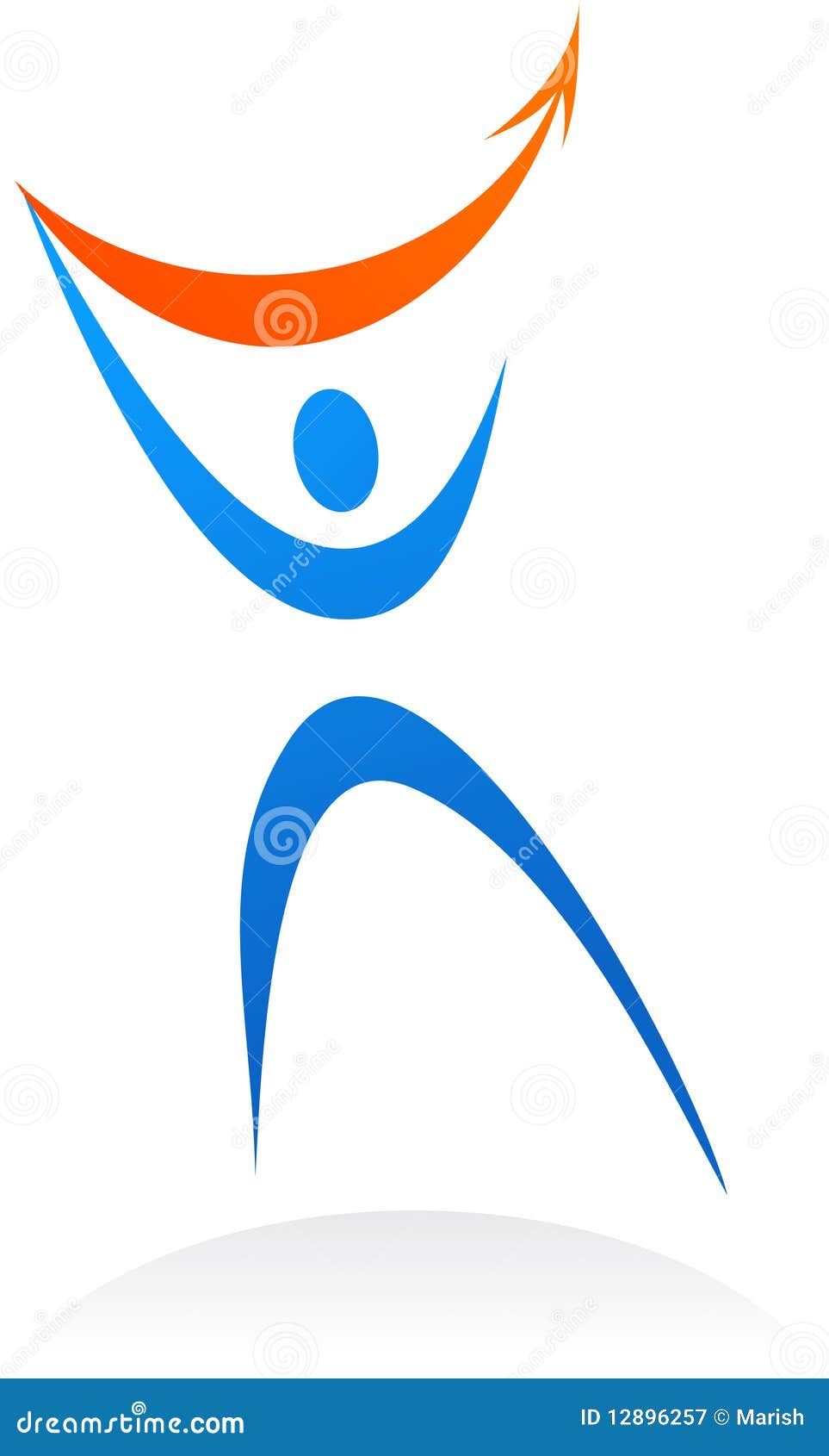 Abstract Human Silhuette Logo / Icon Stock Vector - Illustration of ...