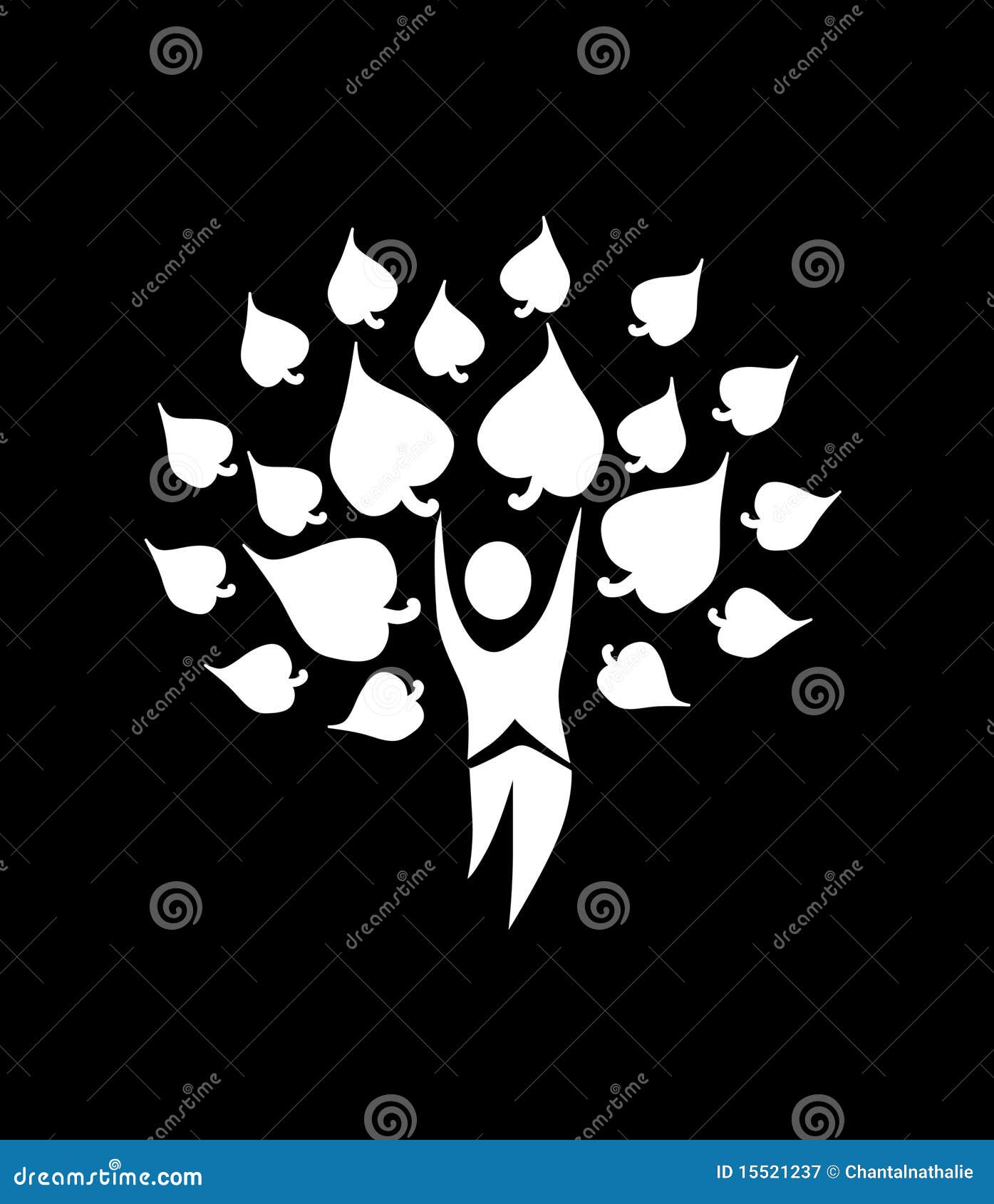 Abstract human tree stock vector. Illustration of artistic - 15521237