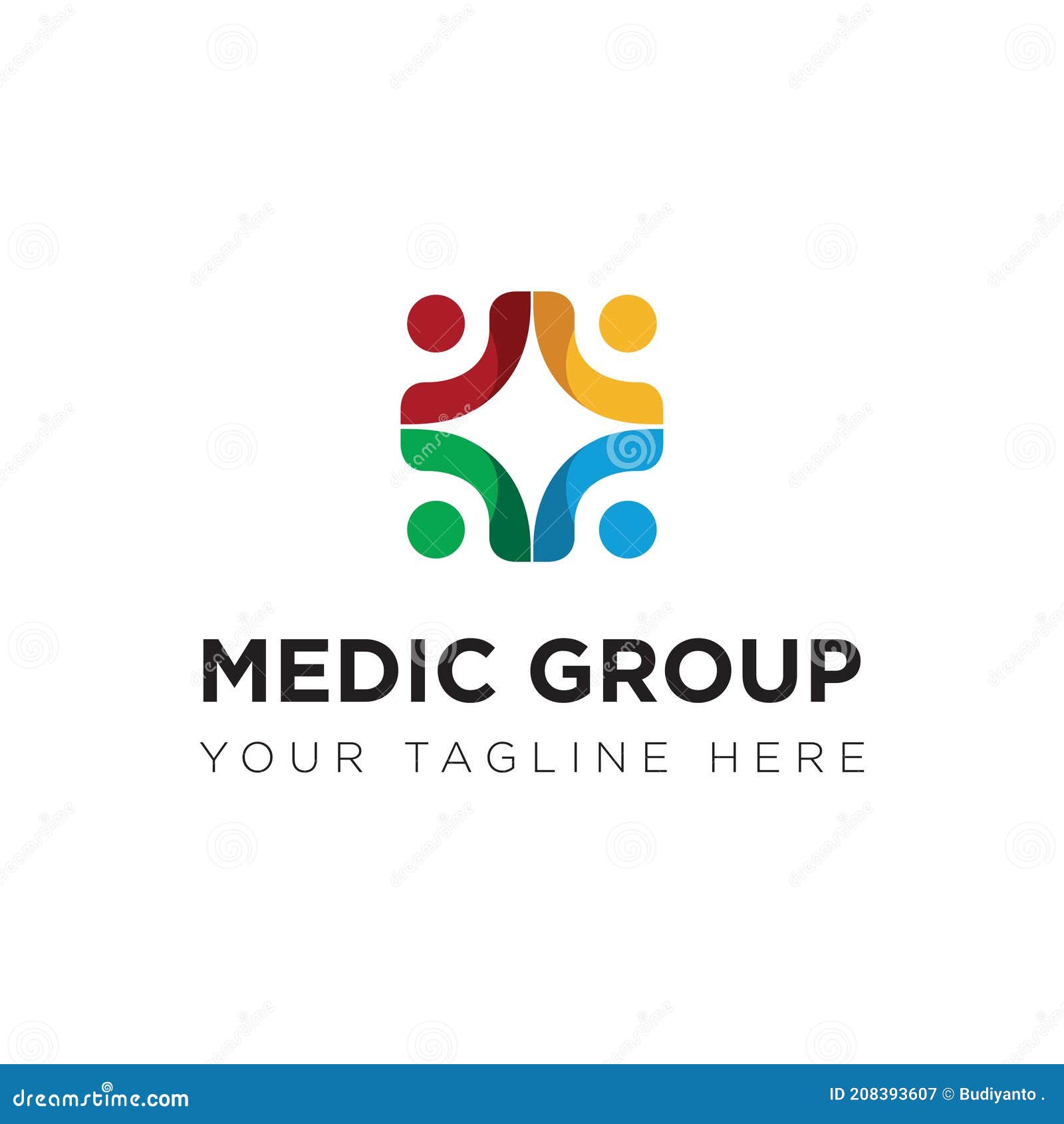 Medic Group Logo, Creative Community Cross Health Vector Stock Vector ...