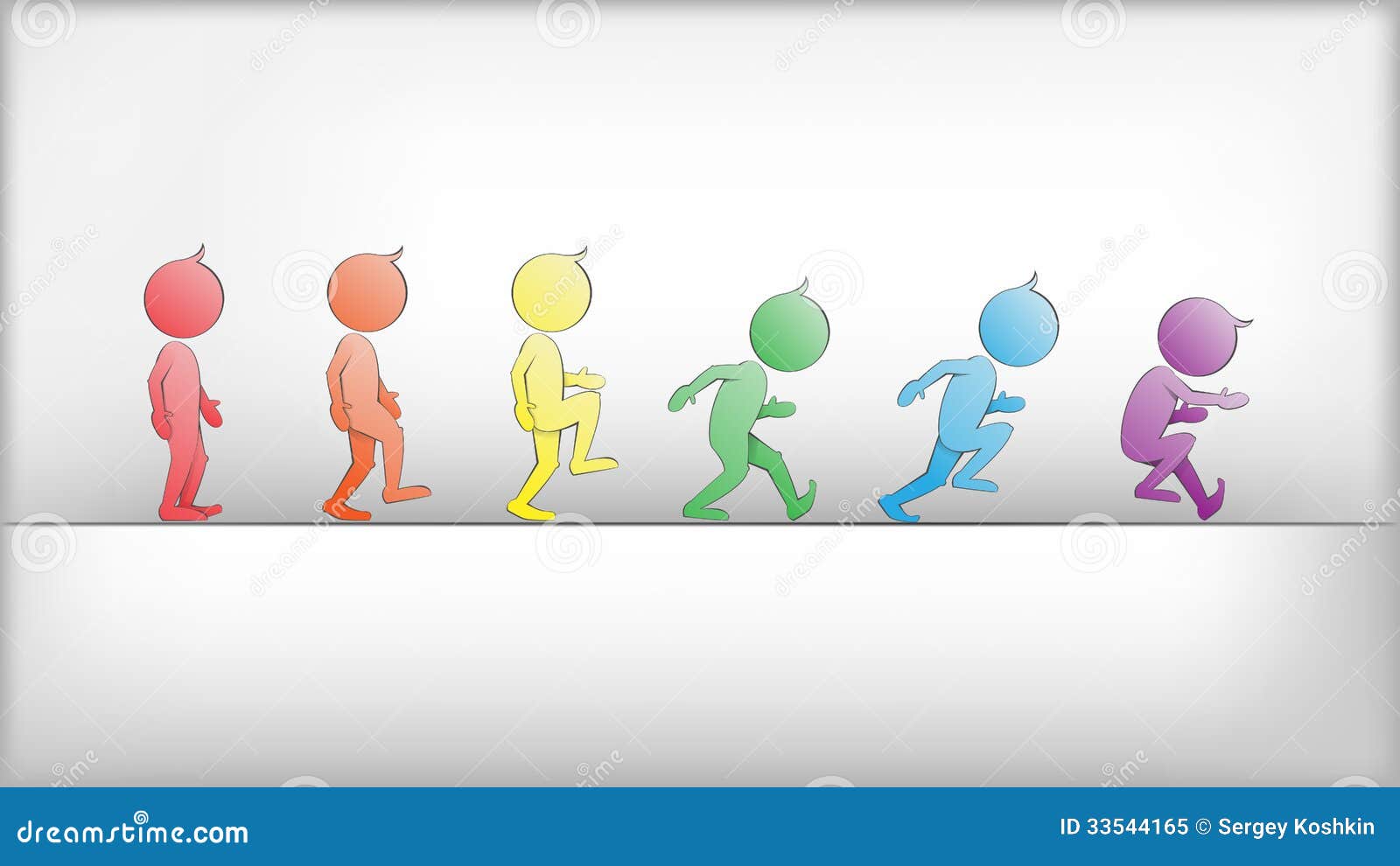 Abstract Humans In Movement Vector Royalty Free Stock Photo - Image ...