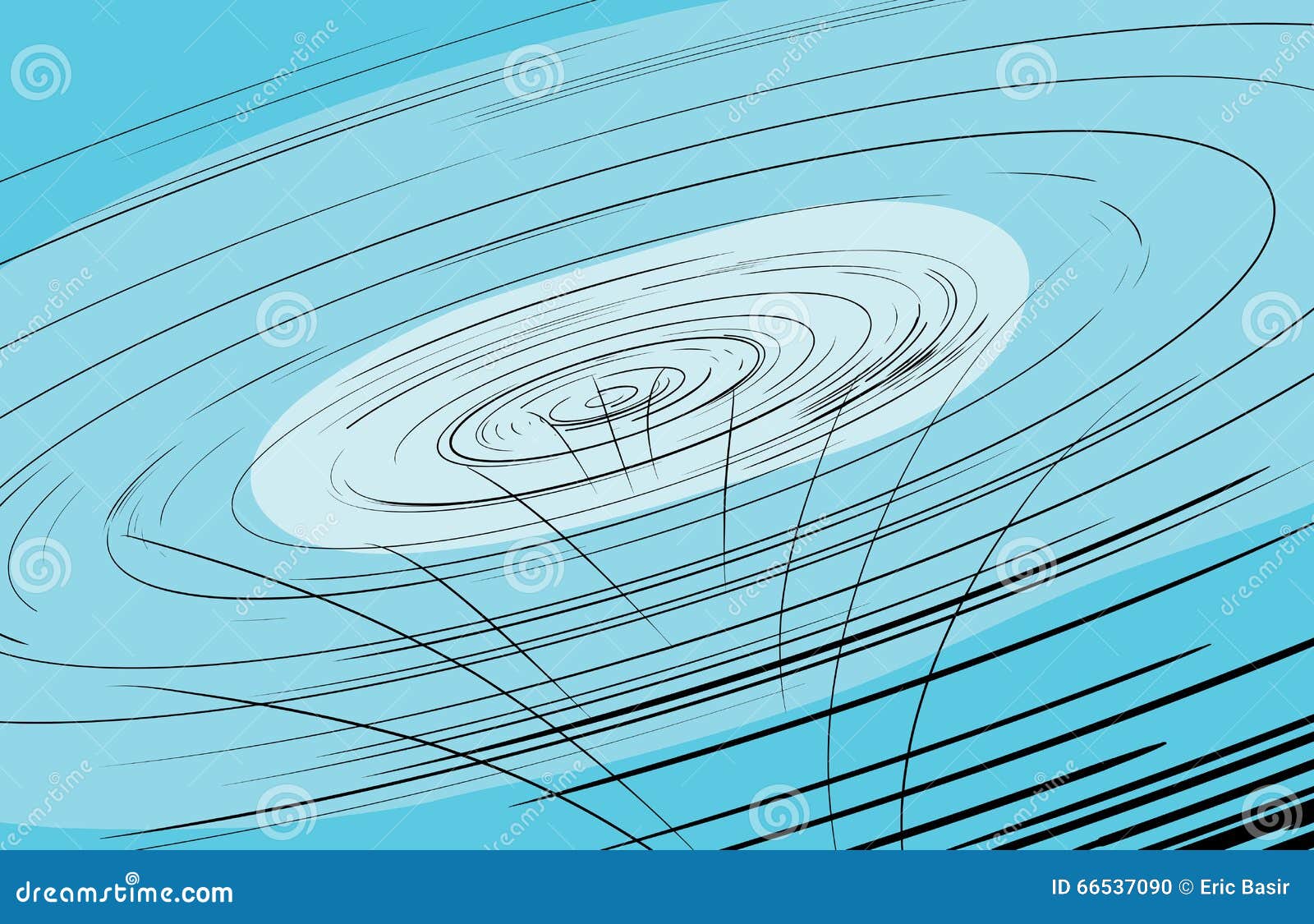Abstract Hurricane Funnel in Blue Stock Illustration - Illustration of ...