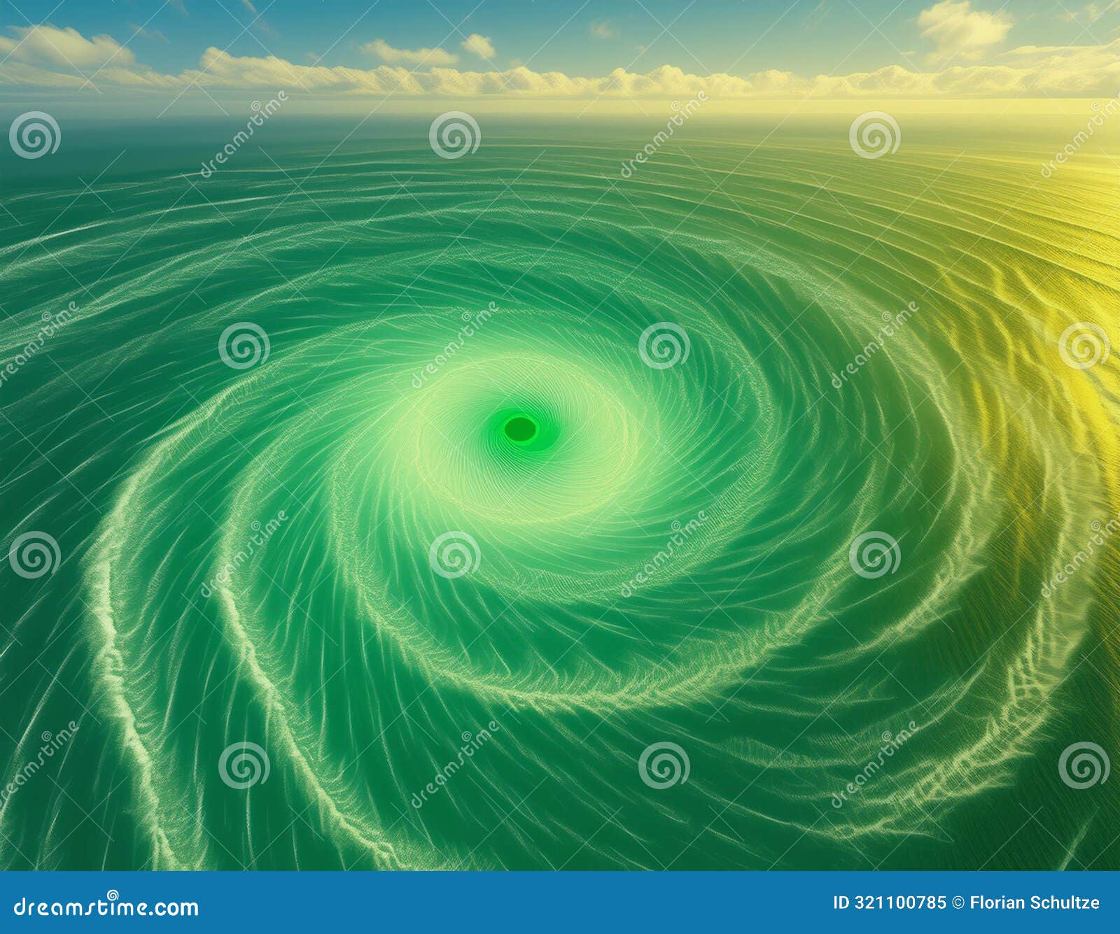 Abstract Hurricanes Top View Stock Illustration - Illustration of ...