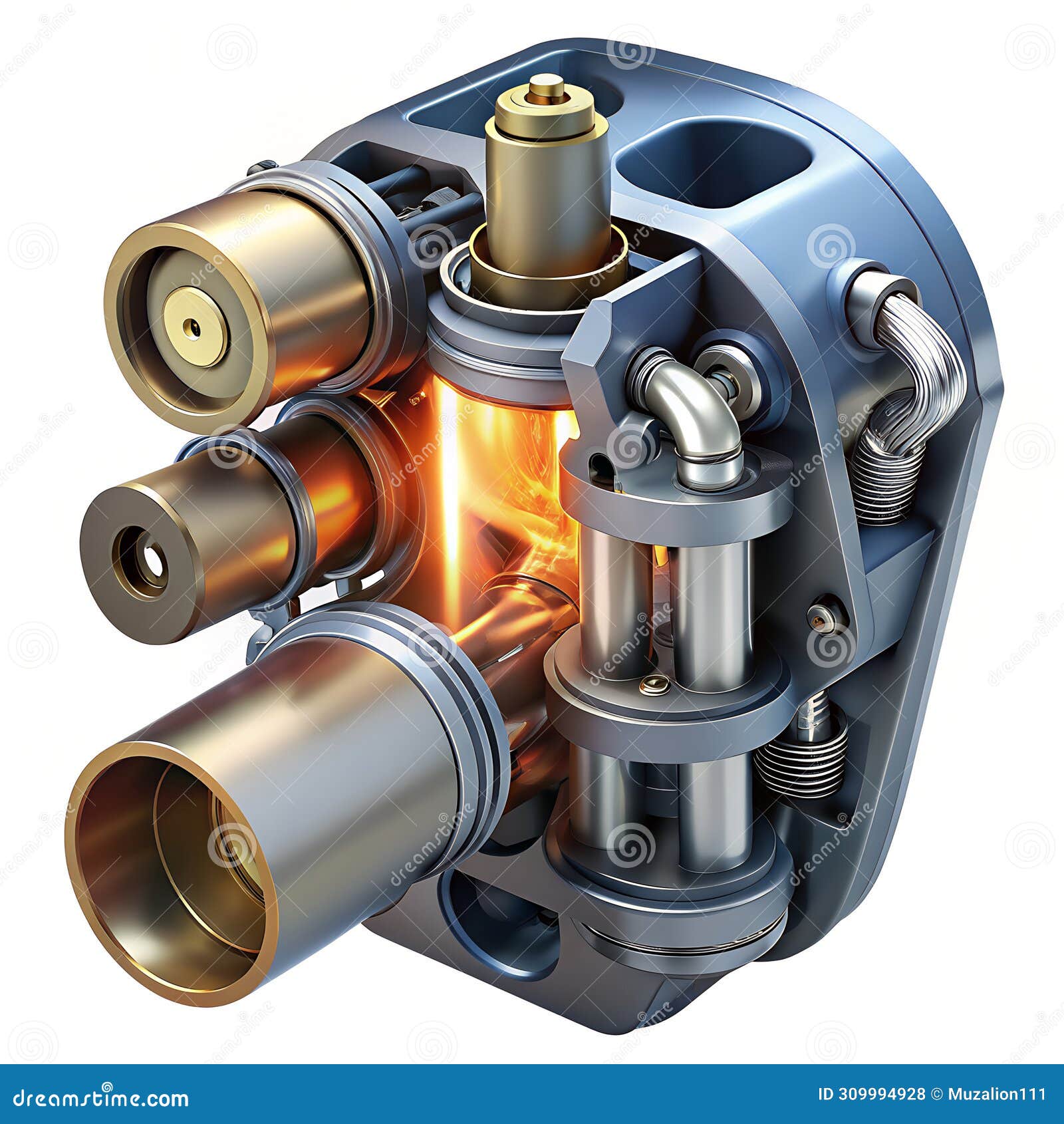 Abstract hydrogen engines. stock photo. Image of engine - 309994928