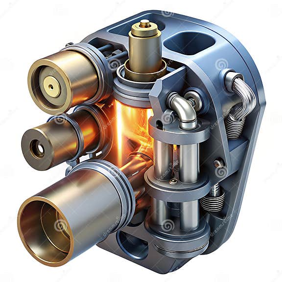 Abstract hydrogen engines. stock photo. Image of engine - 309994928