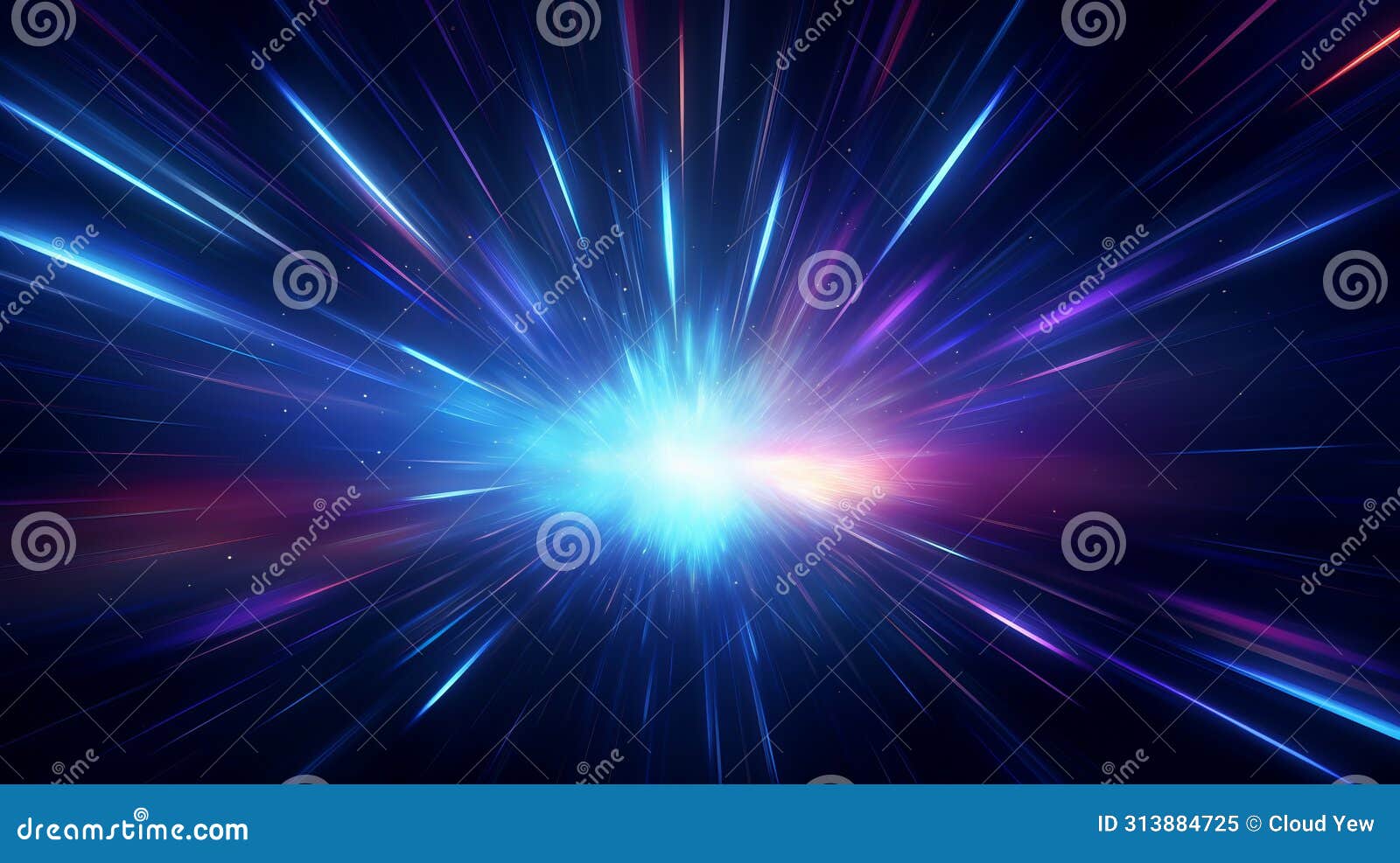 Abstract Hyper Space Concept with Dynamic Energy Stock Illustration ...