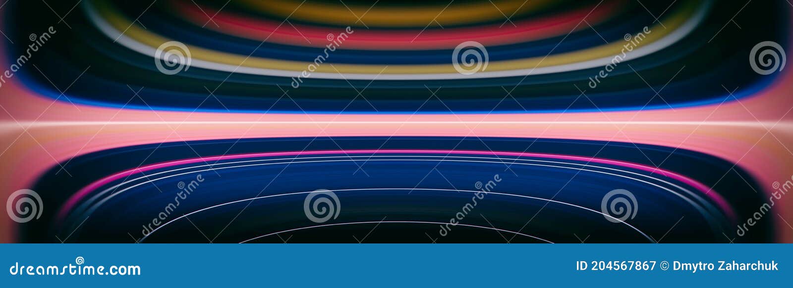 Abstract Hyper Spatial Background. Varied Rainbow Color Stock ...