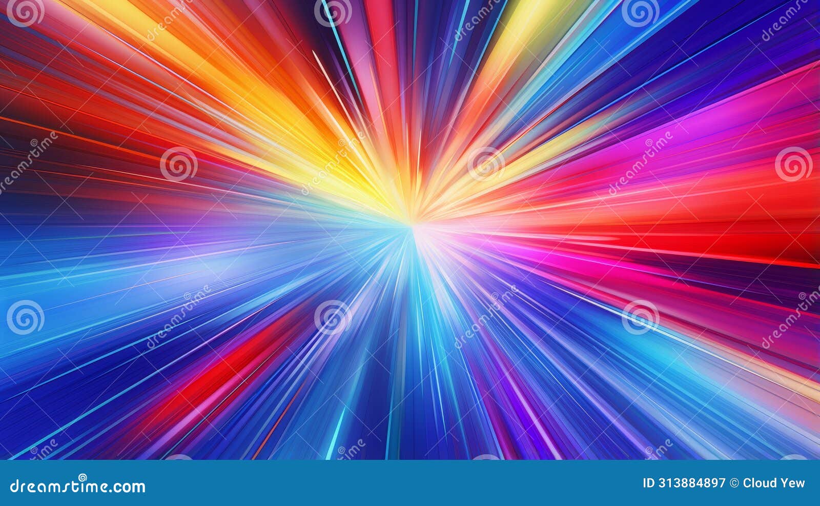 An Abstract Hyper Zoom Background in Vibrant Colors Stock Illustration ...