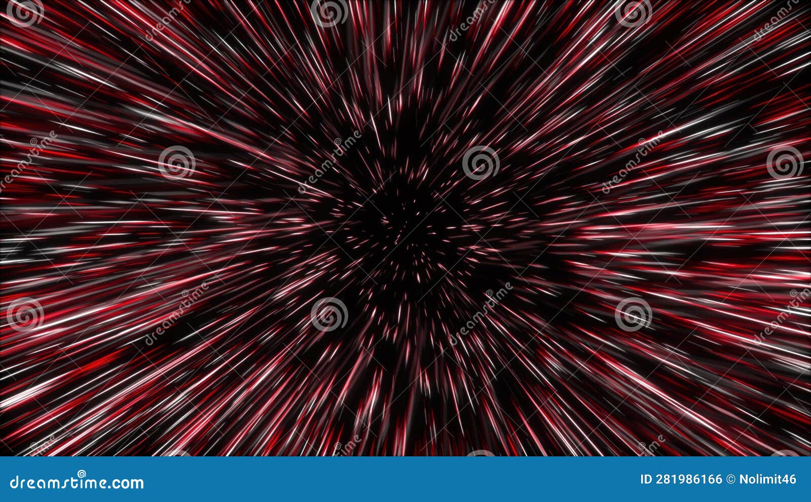 Hyperspace Background. Vibrant Star Warp, Hyper Jump Or Light Speed ...