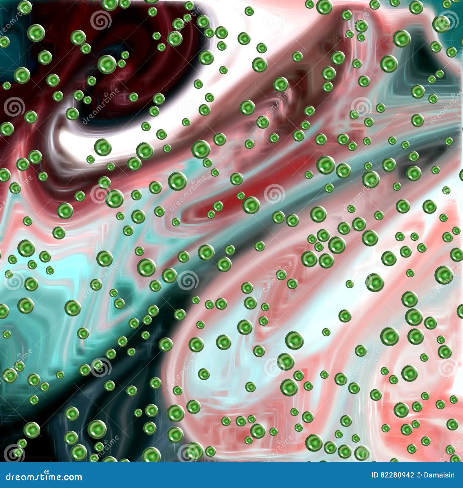 Abstract Hypnotizing Dripping Image, Background Stock Illustration ...