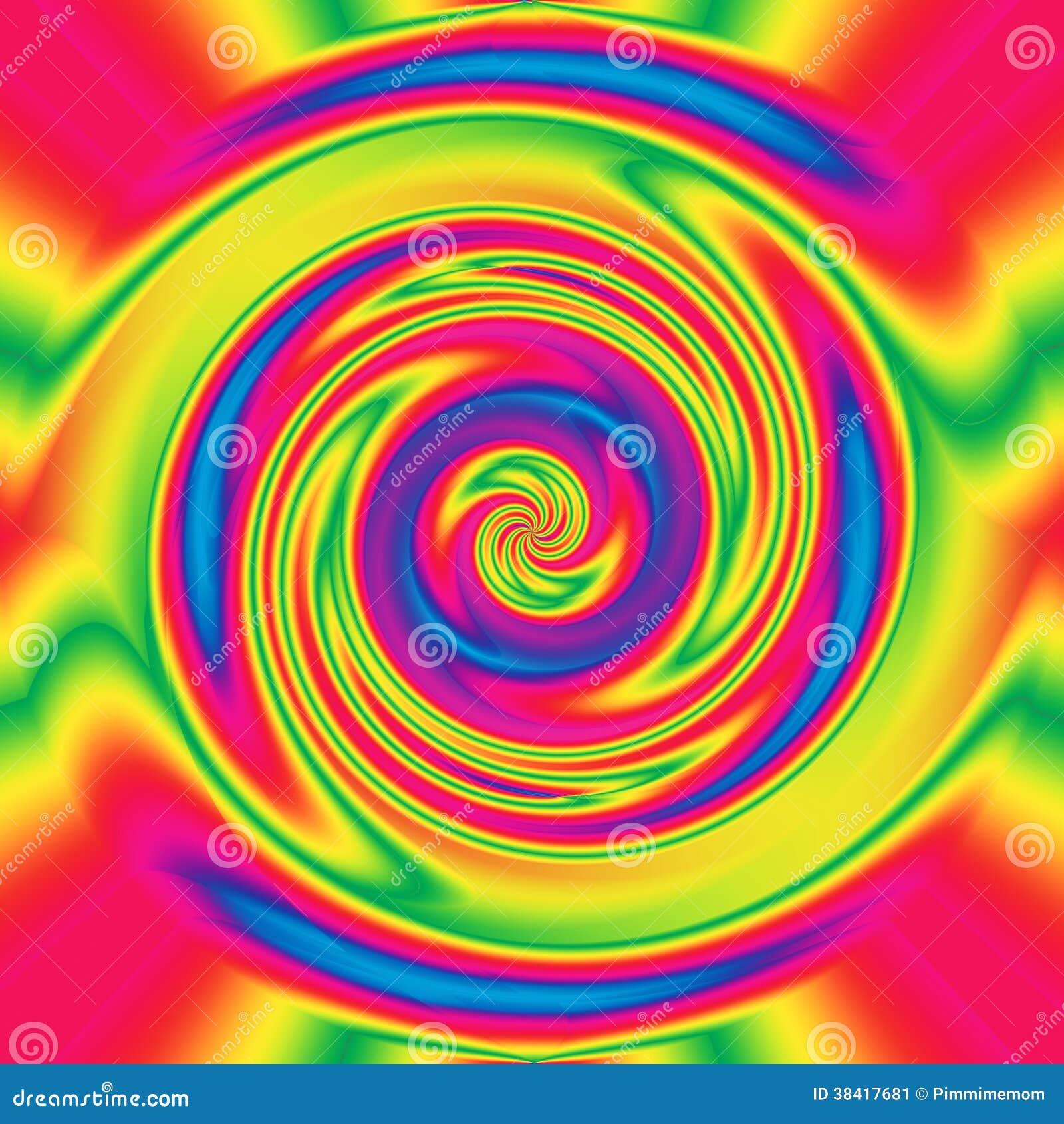 Abstract hypnotizing twirl stock illustration. Illustration of orange ...