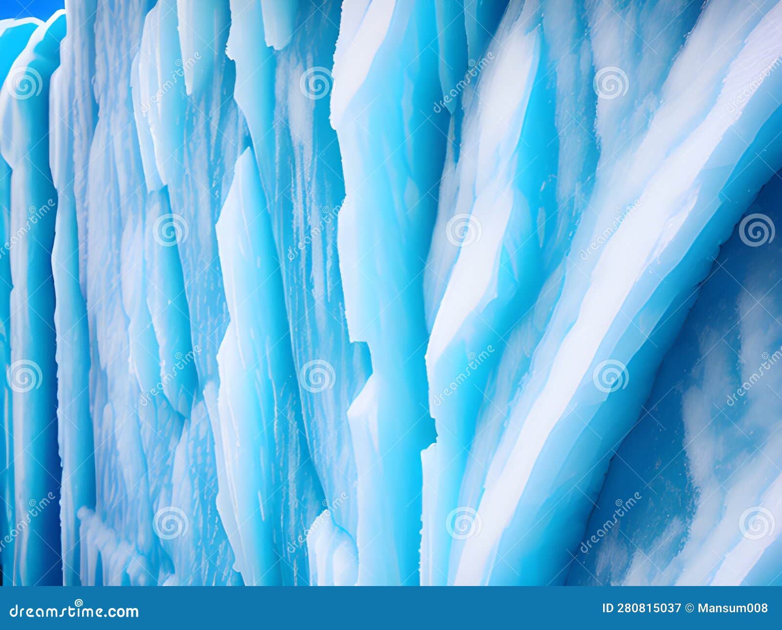 Abstract Ice Background with Blue and White Stripes, AI Generated Stock ...