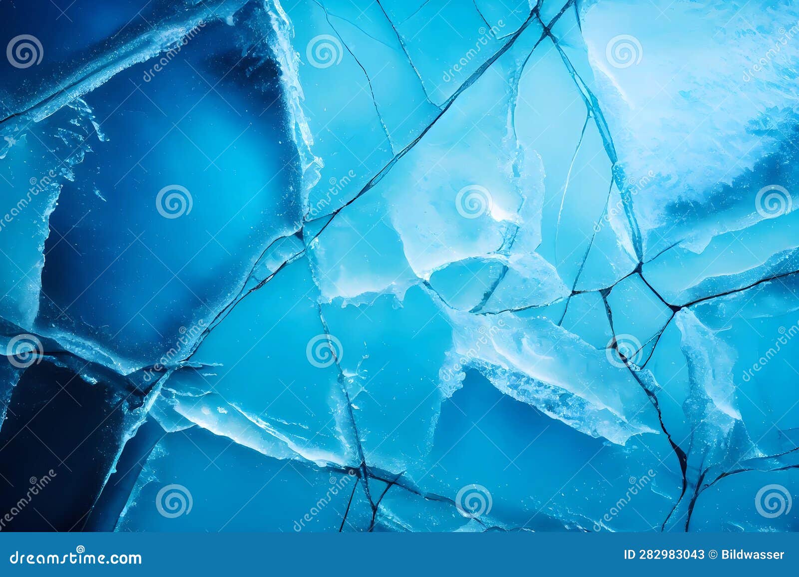 Abstract Ice Cracks Background. Generative Ai Design Stock Illustration ...