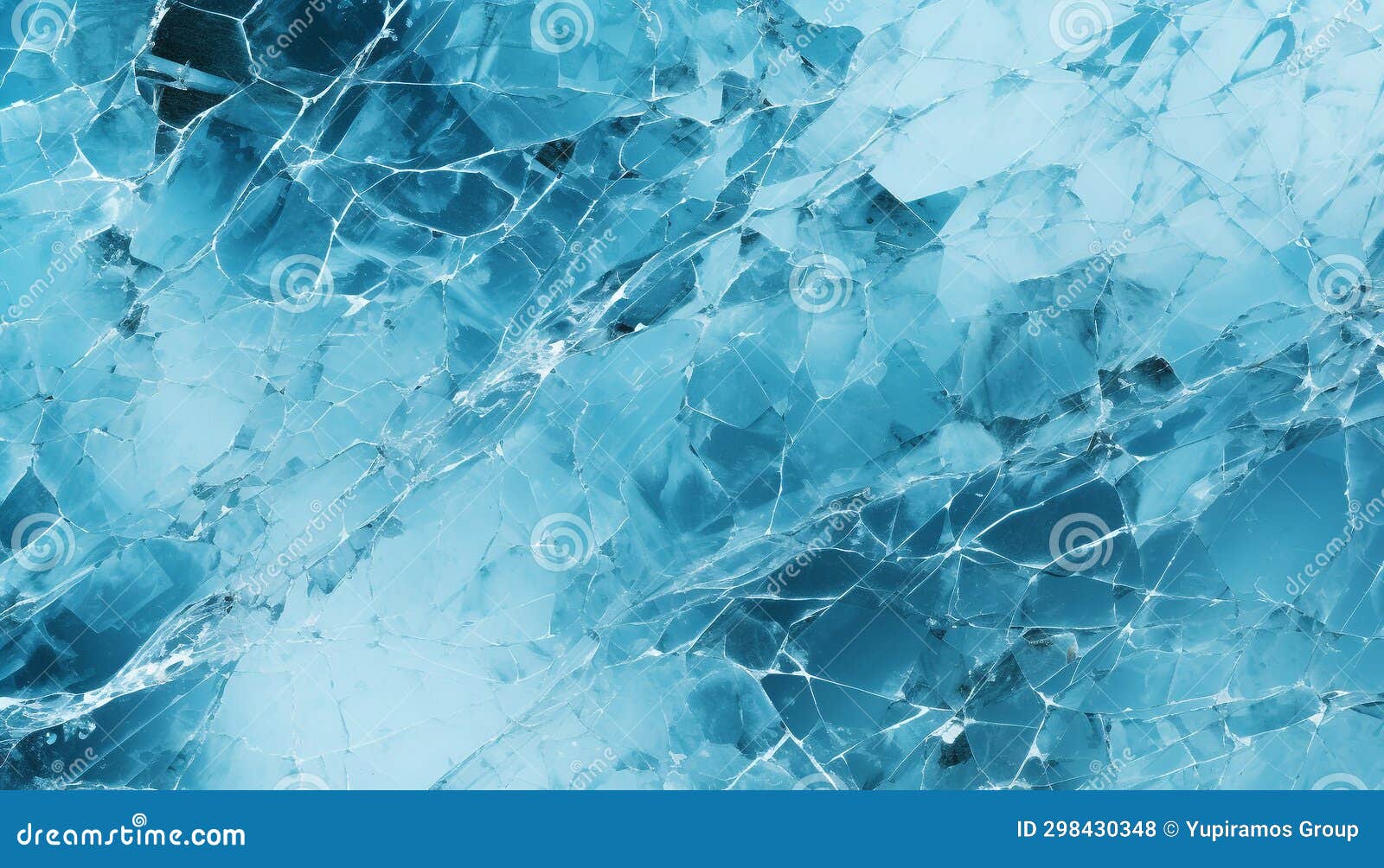 Abstract Ice Crystal Pattern on Blue Background, Nature Frozen Elegance ...