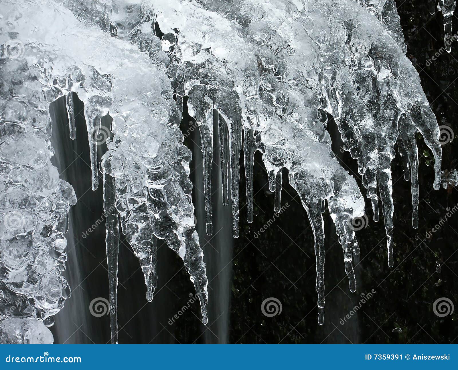 Abstract Ice Form in Winter Stock Image - Image of macro, mountains ...