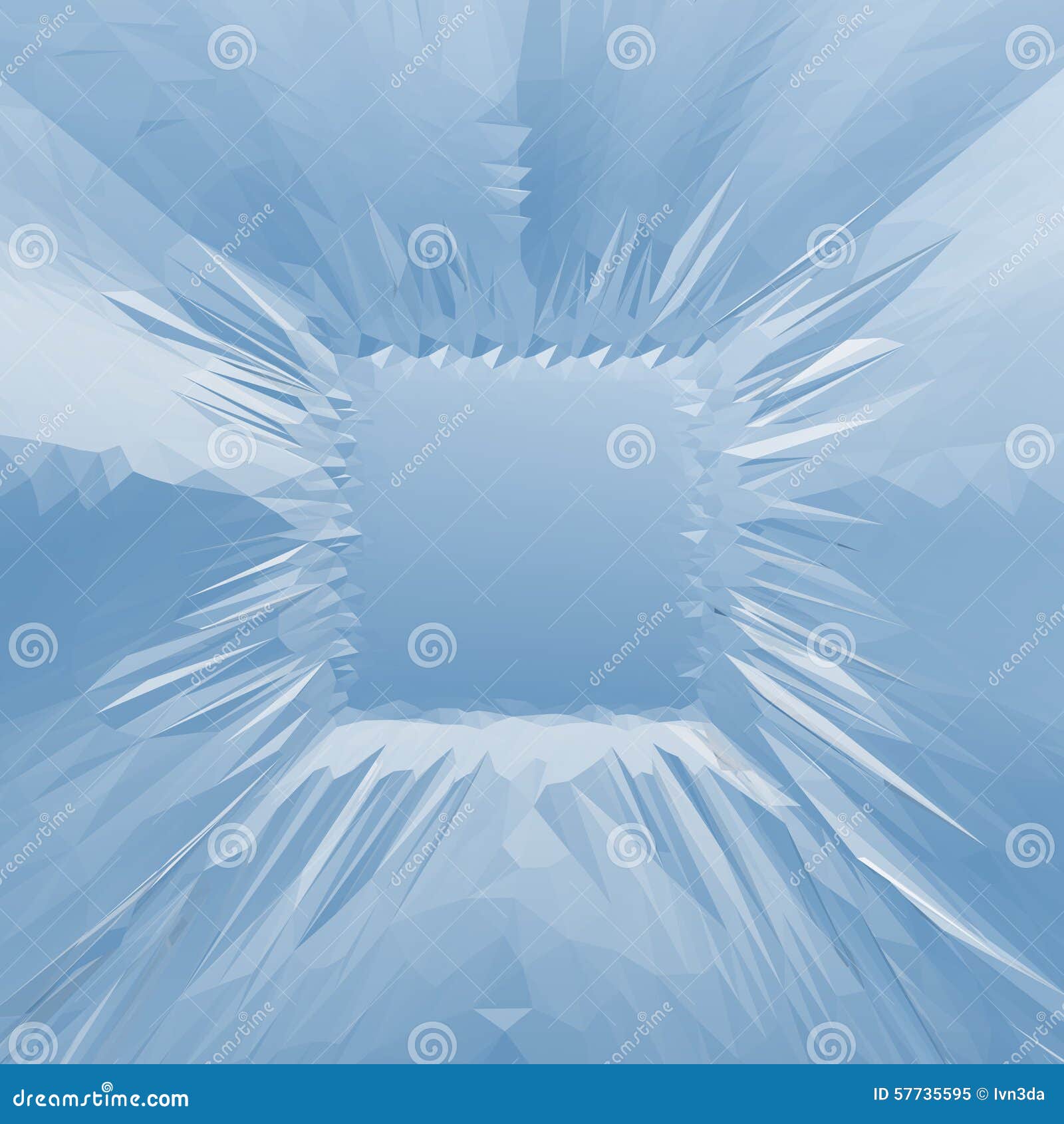 Abstract ice frame. stock illustration. Illustration of faceted - 57735595
