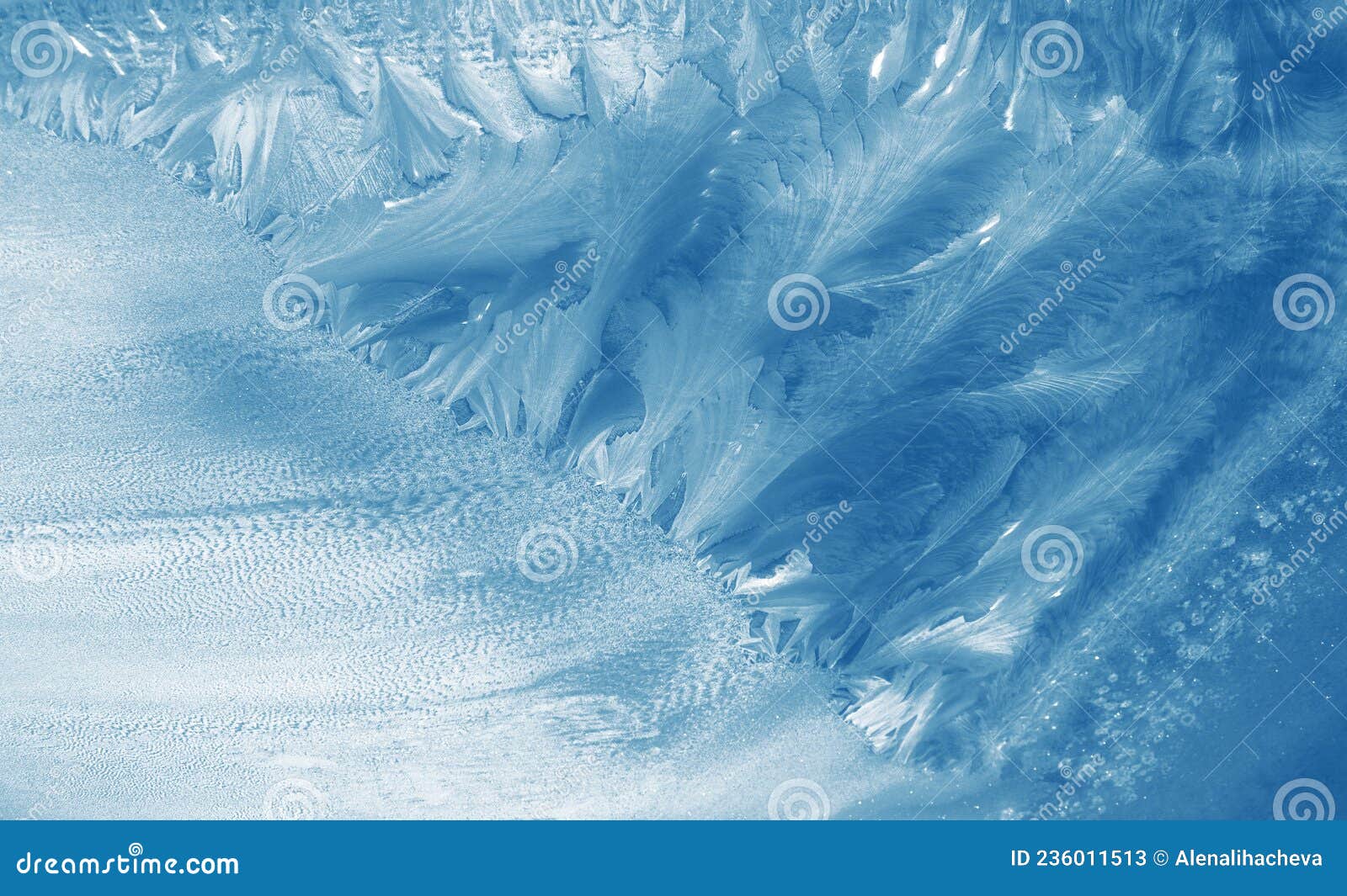 Abstract Ice Frost Natural Background with Hoarfrost Crystals Stock ...