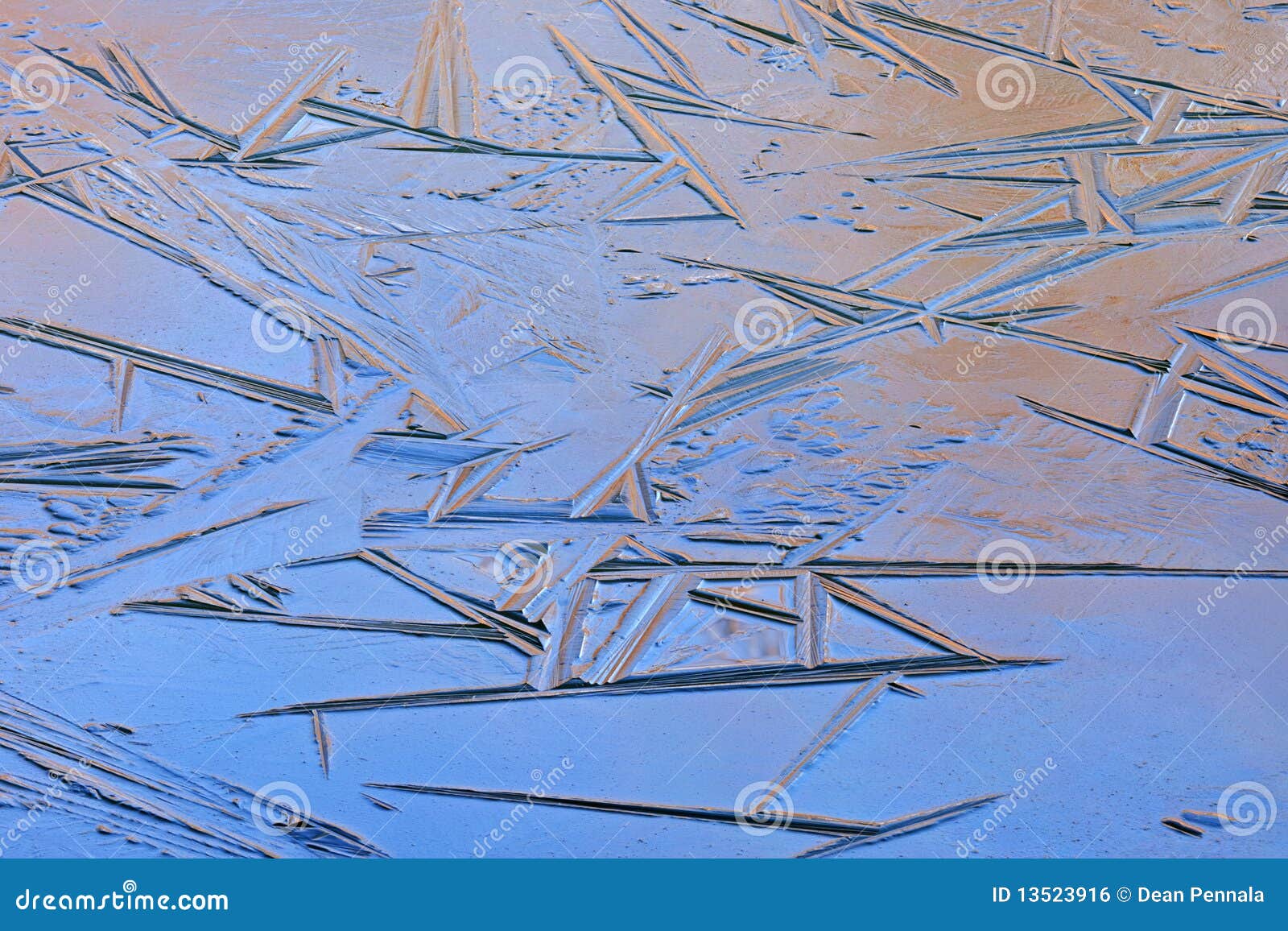 Abstract Ice Pattern stock photo. Image of nature, orange - 13523916