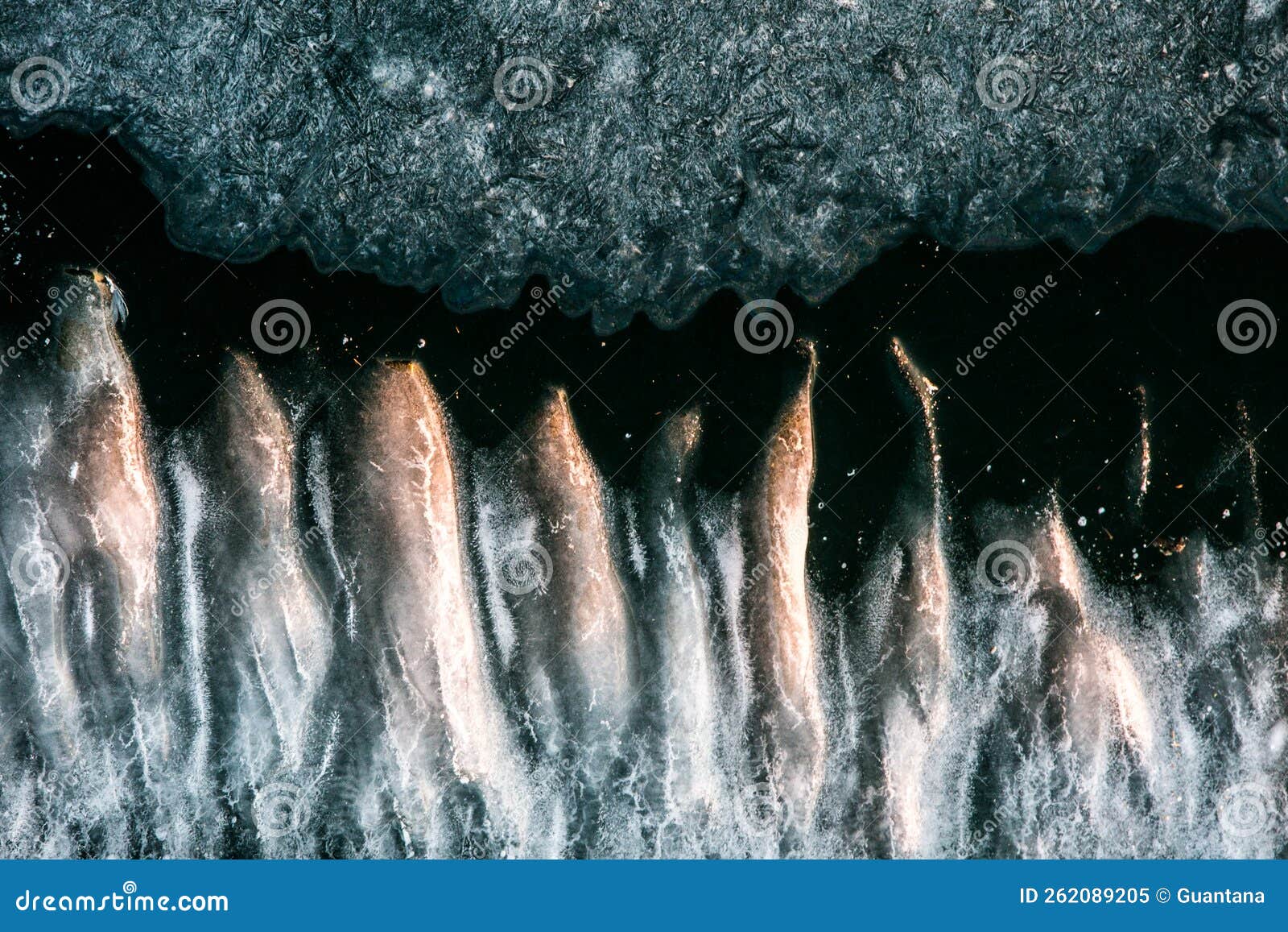 Abstract Ice Pattern Texture Stock Image - Image of landscape, natural ...