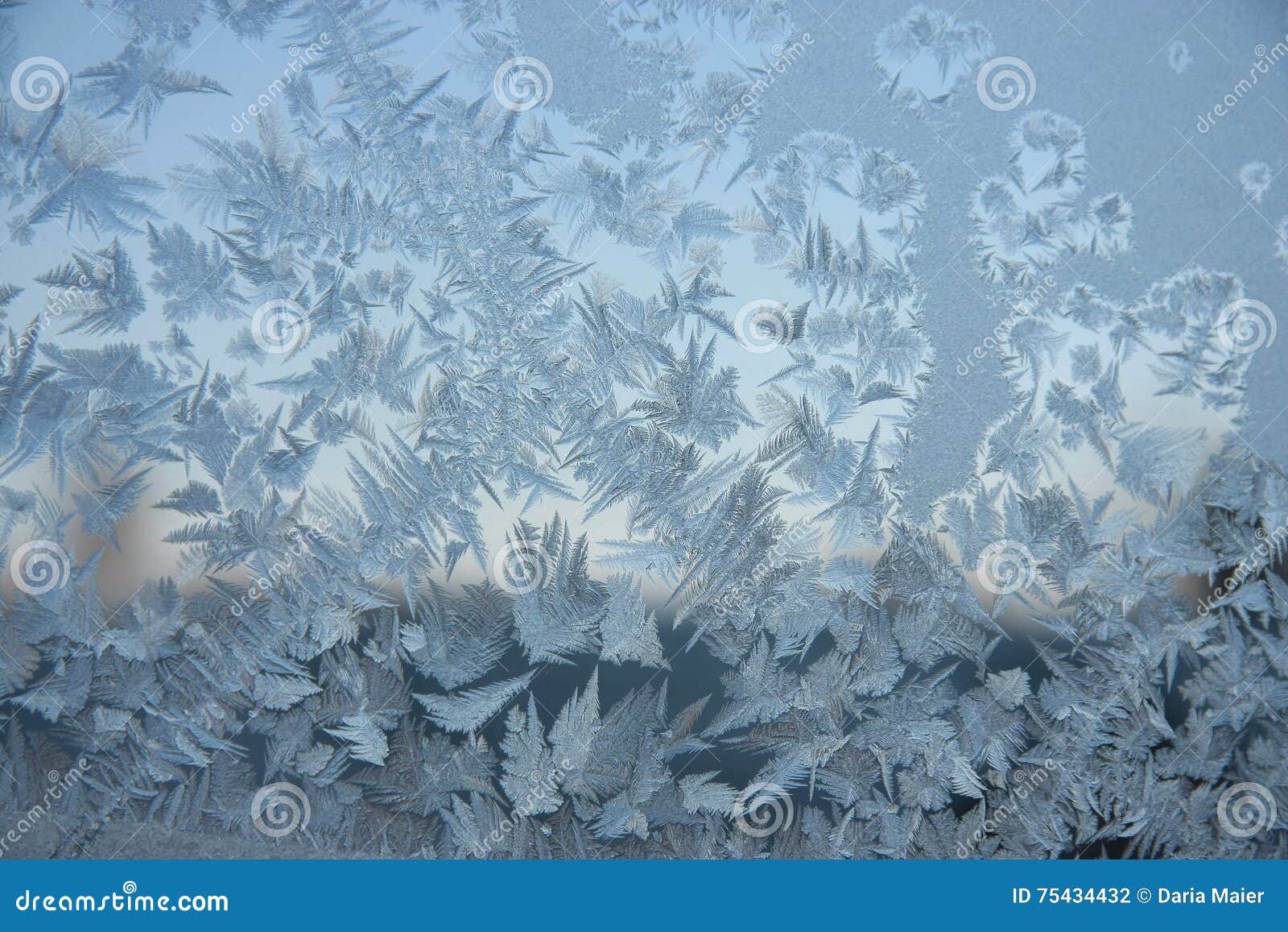 Abstract Ice Pattern on Window Stock Photo - Image of bright, frosted ...