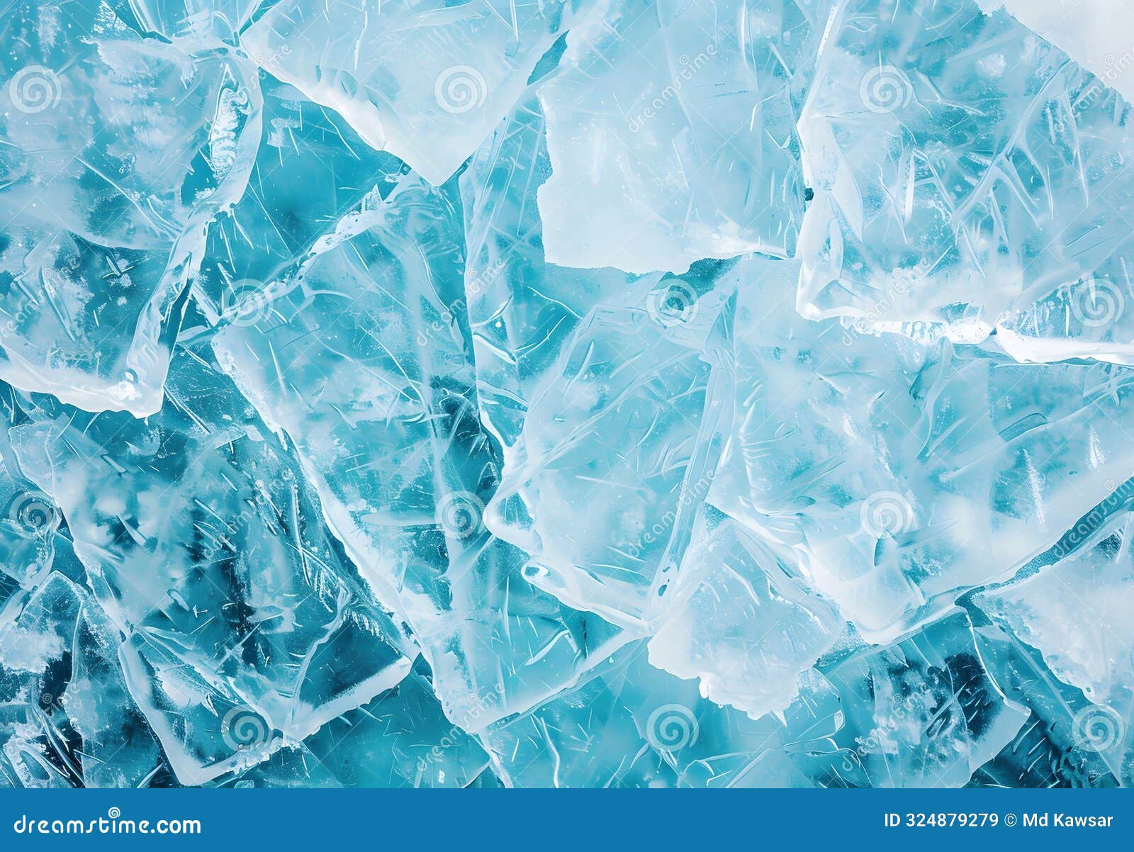 Abstract Ice Texture Background, Light Blue, Cracked Surface Stock ...