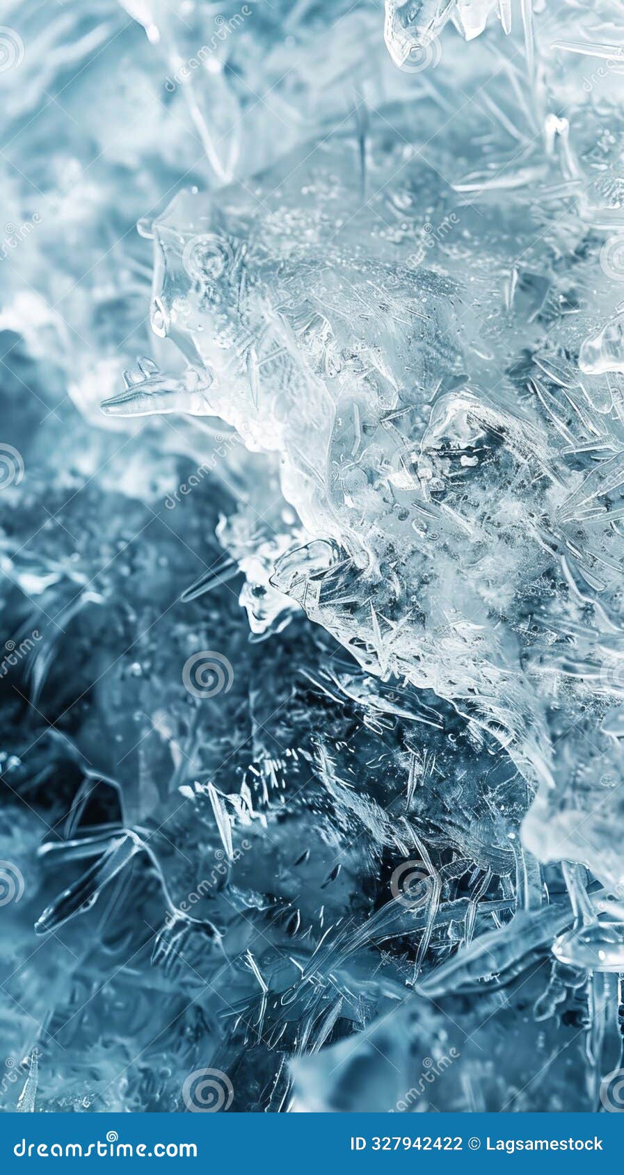 Abstract Ice Textures Cool and Crisp Minimalistic Left Space Stock ...