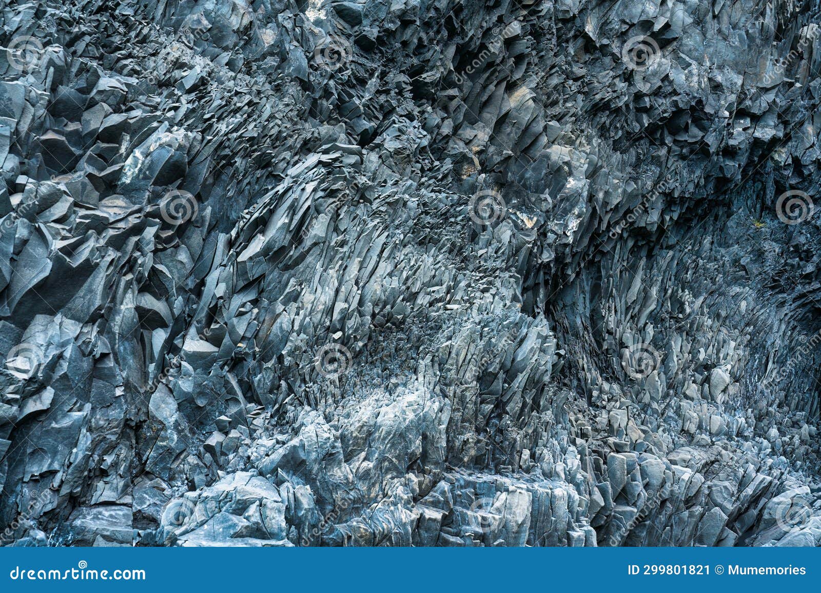 Abstract Icelandic Rugged Basalt Rock Natural Wall Pattern Stock Image ...