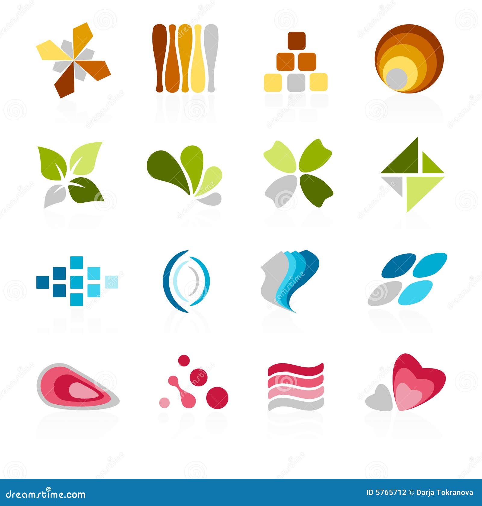 Abstract icon stock vector. Illustration of identity, orange - 5765712