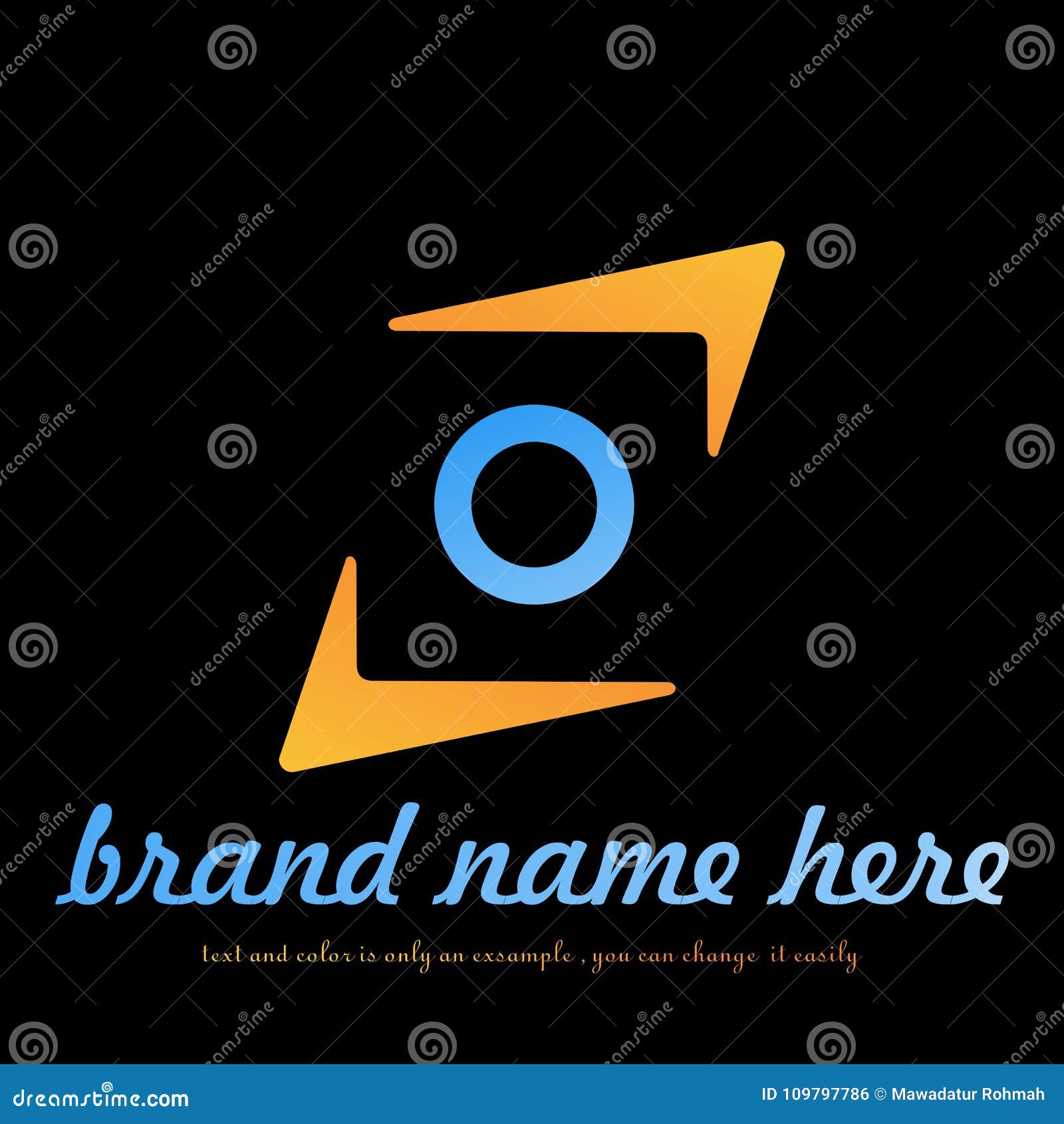 Creative round arrow logo stock vector. Illustration of environment ...