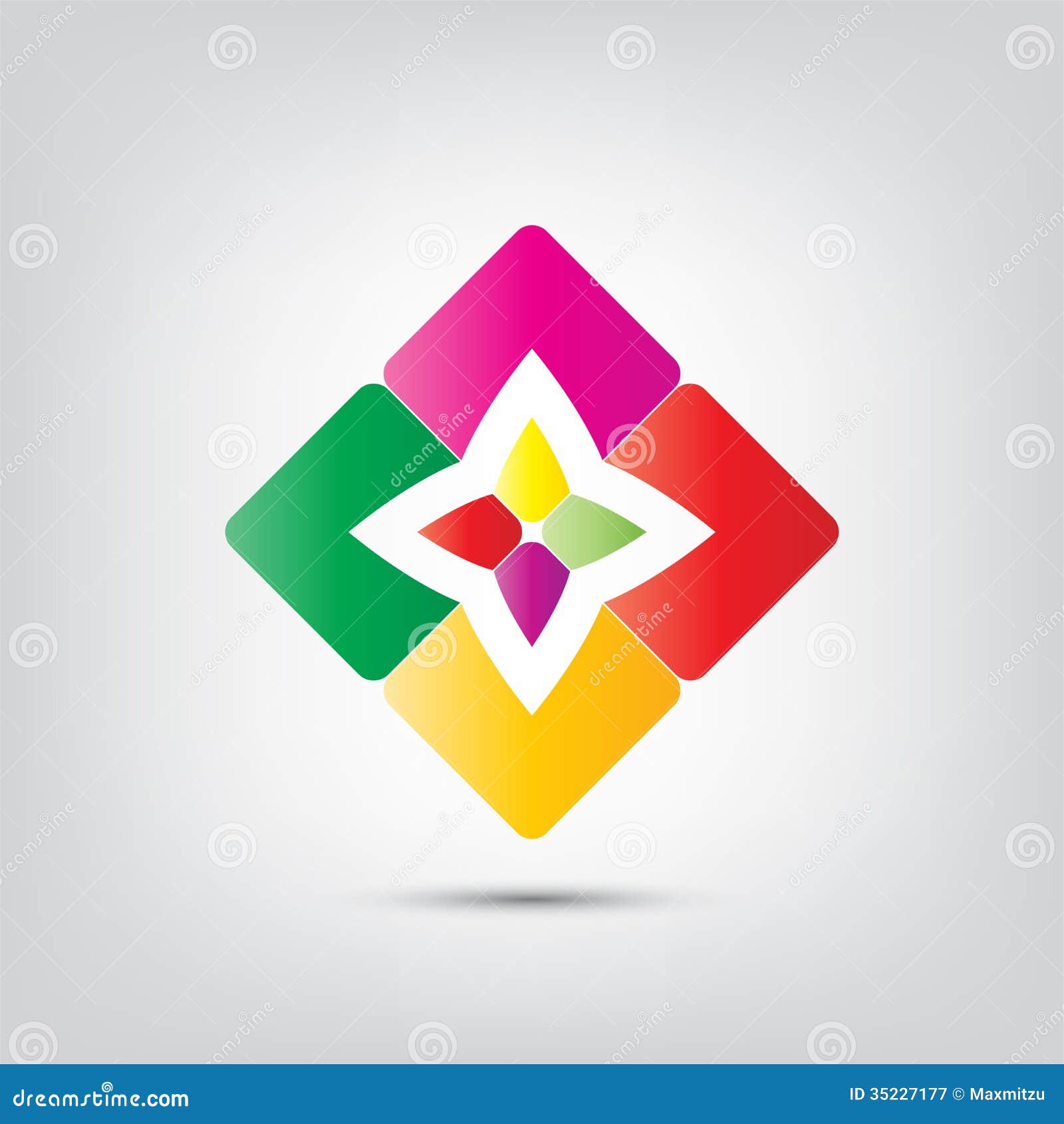 Abstract Icon stock vector. Illustration of shape, modern - 35227177