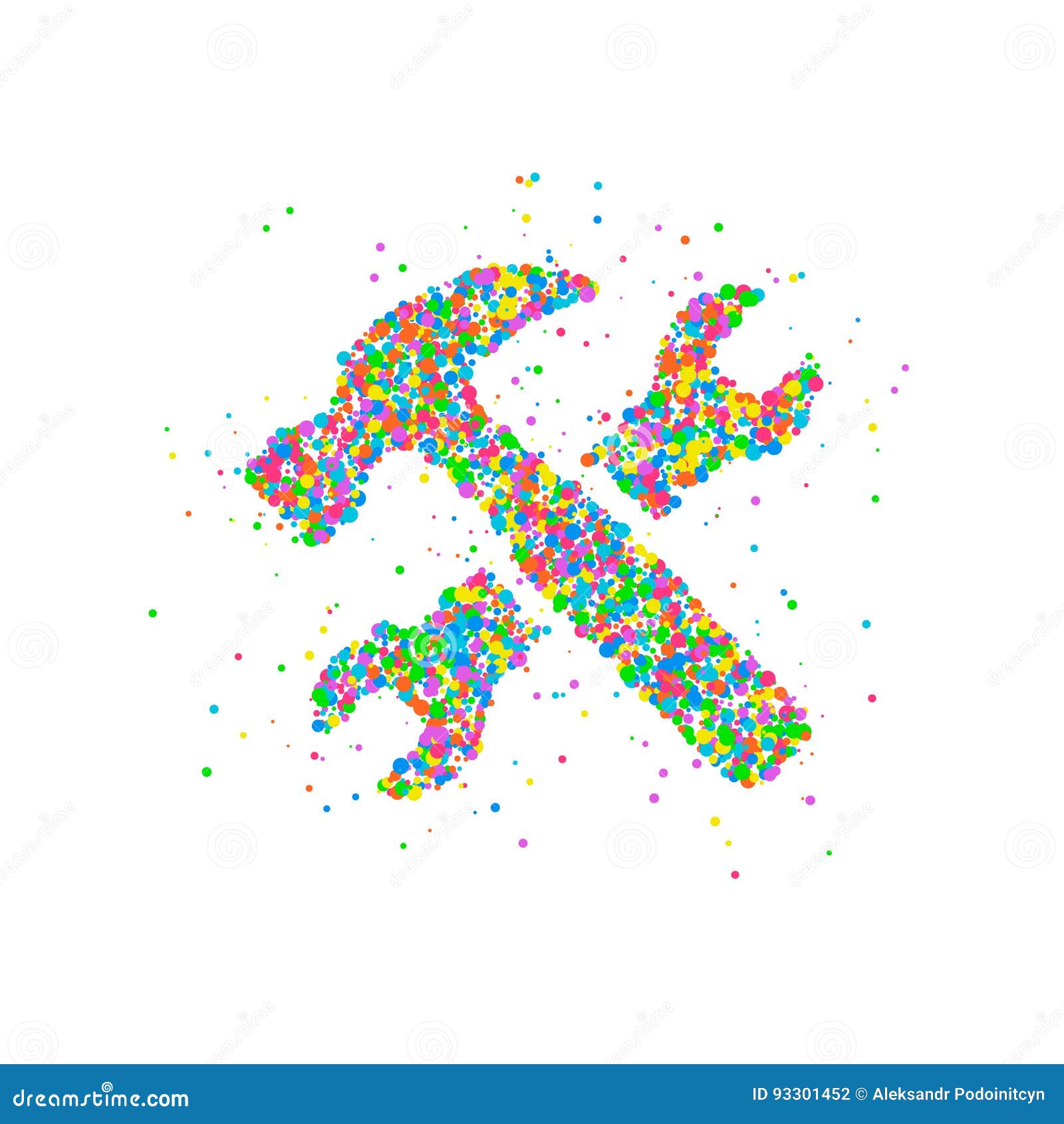 Abstract icon of a hammer stock vector. Illustration of engineering ...