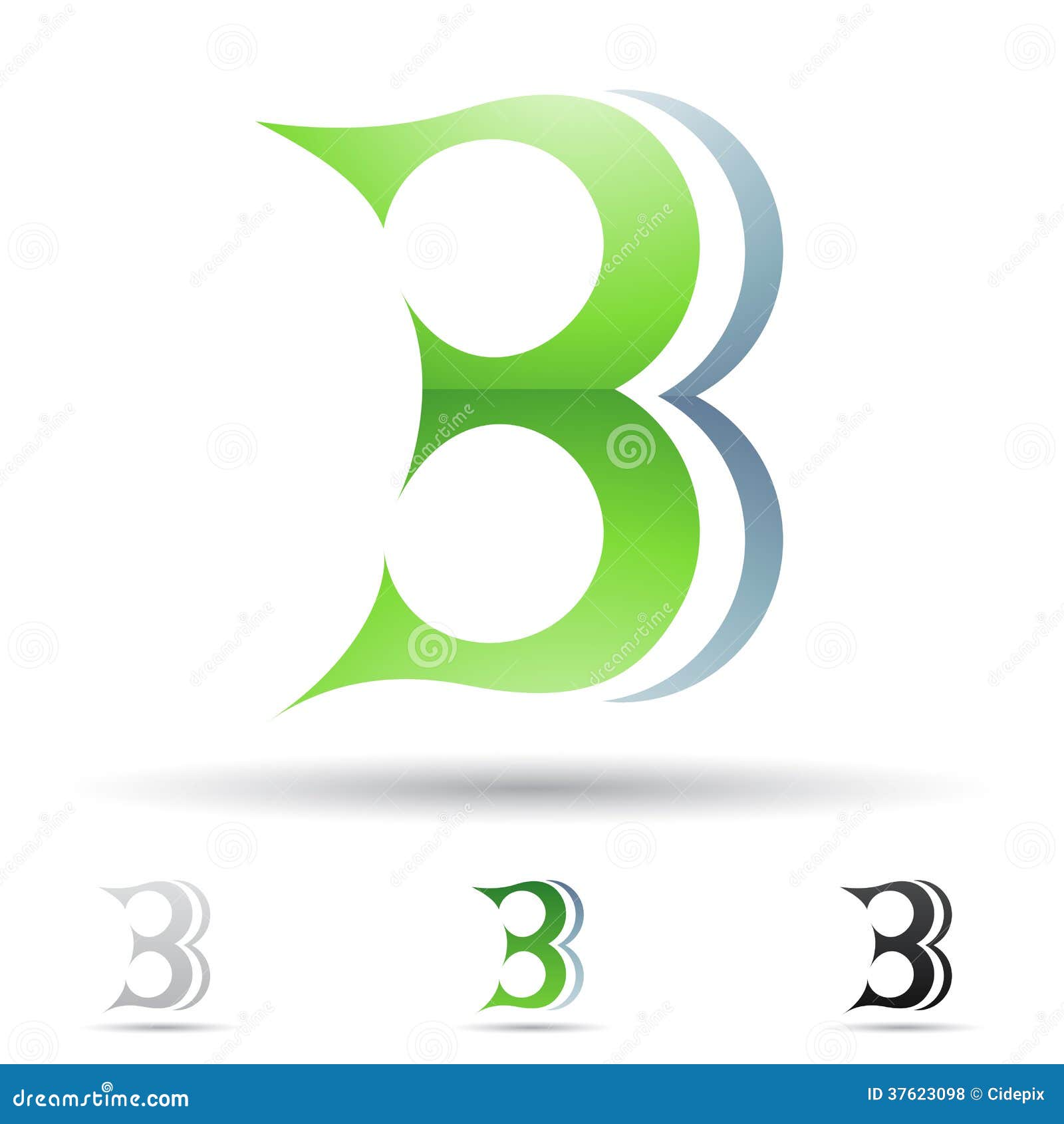 Abstract icon for letter B stock vector. Illustration of logos - 37623098