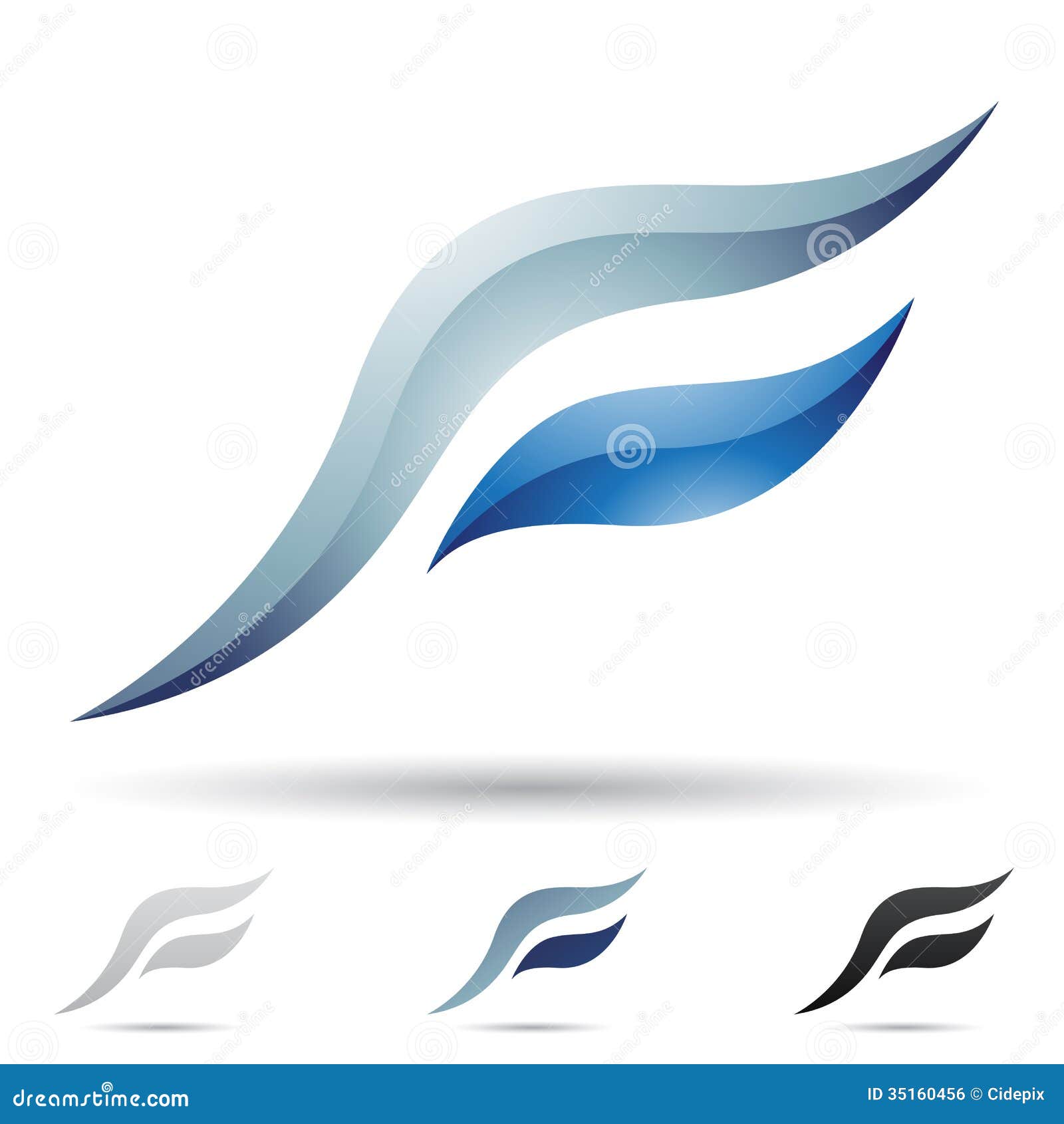 Abstract icon for letter F stock vector. Illustration of geometric ...