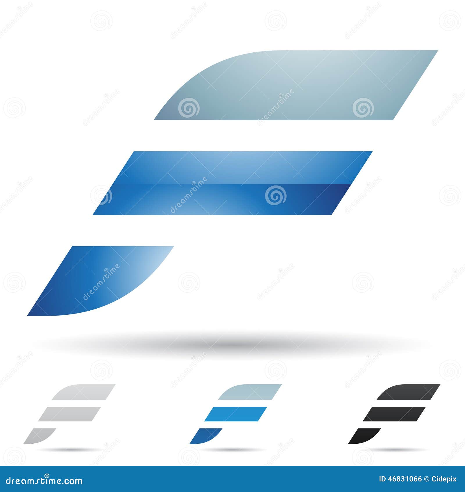 Abstract icon for letter F stock vector. Illustration of collection ...