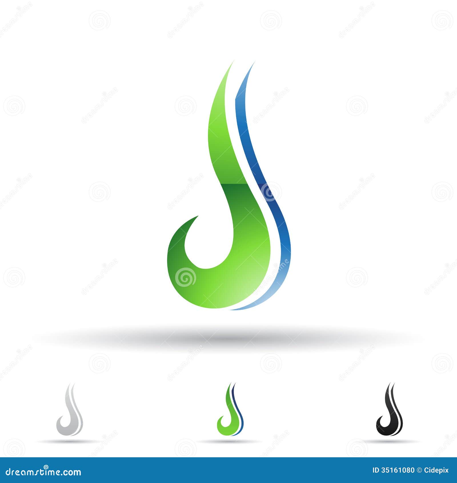 Abstract icon for letter J stock vector. Illustration of alphabet ...