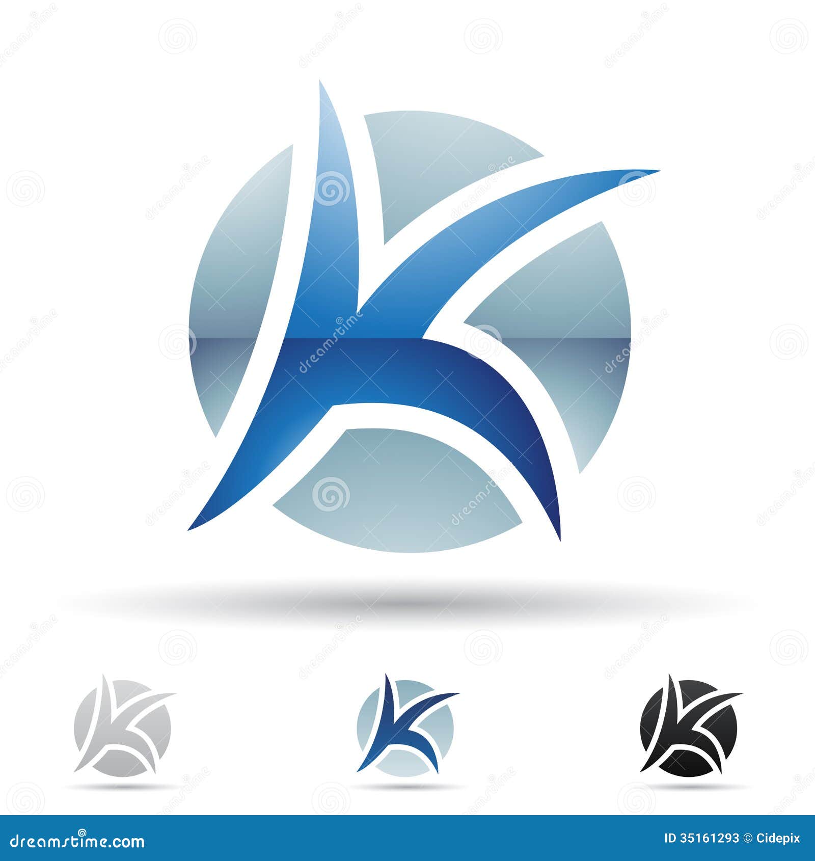 Abstract icon for letter K stock vector. Illustration of geometry ...