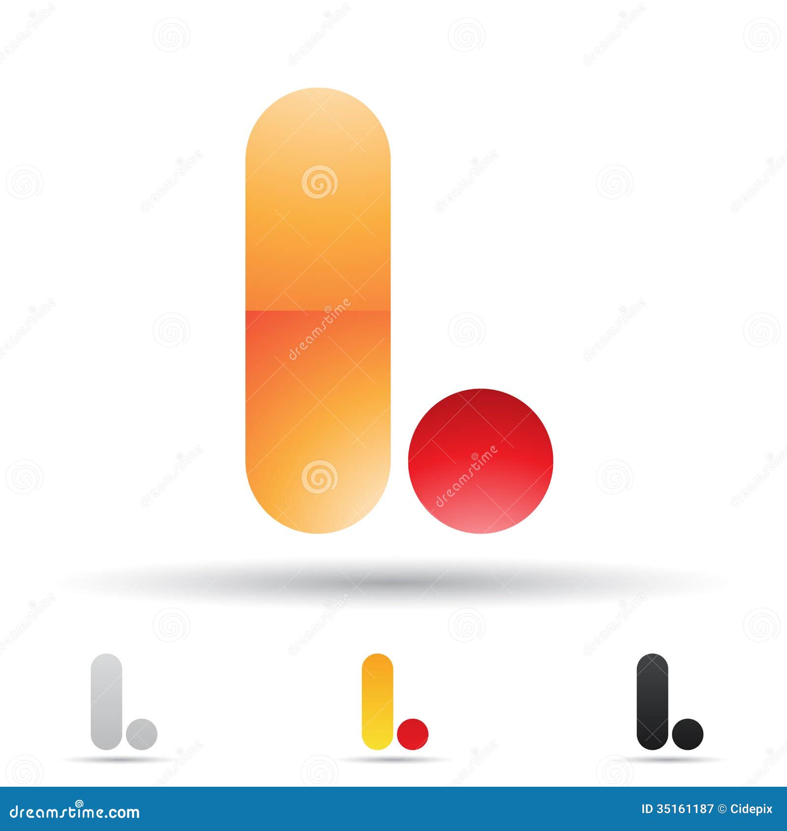 Abstract icon for letter L stock vector. Illustration of geometry ...