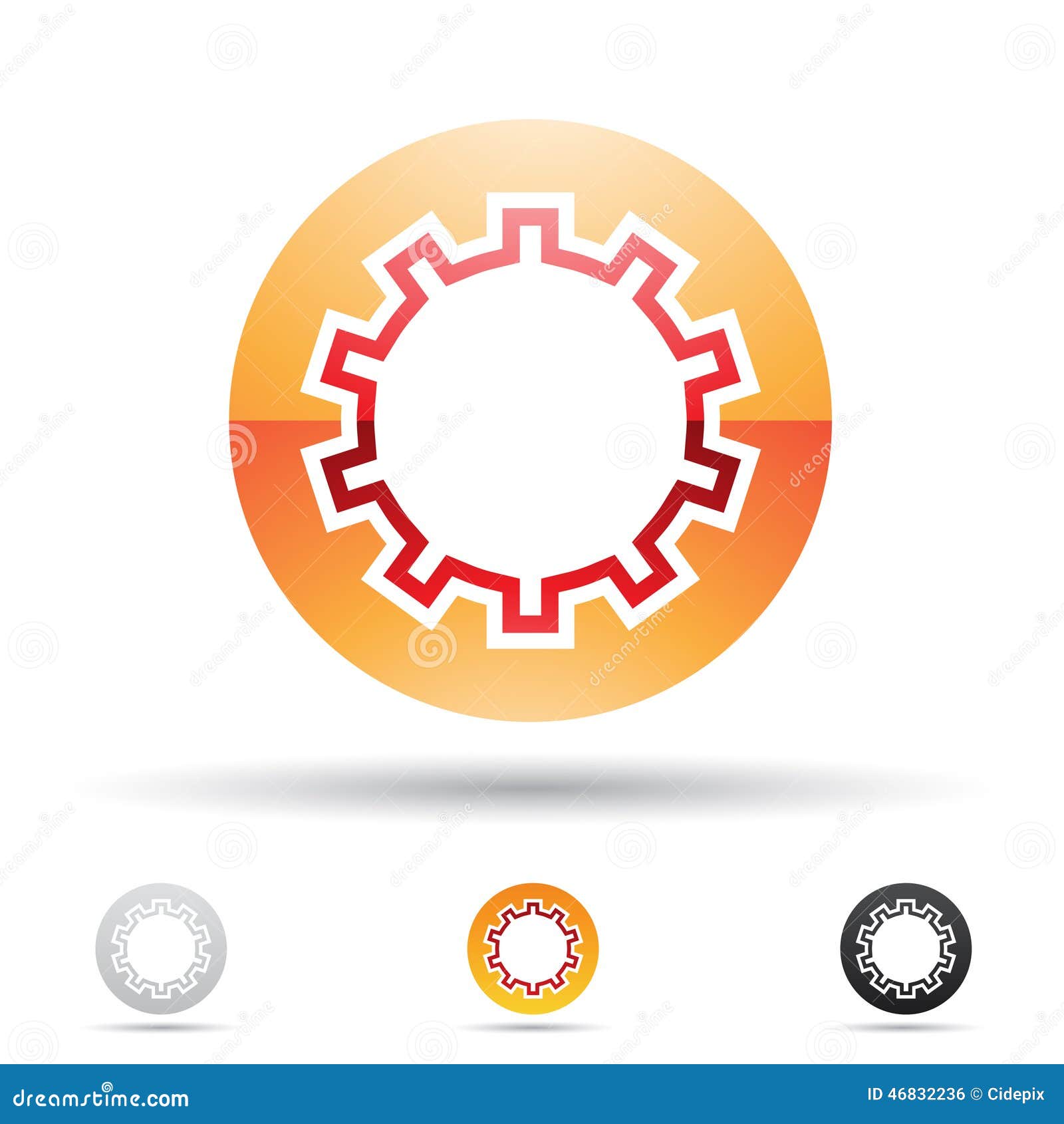 Abstract icon for letter O stock vector. Illustration of identity ...