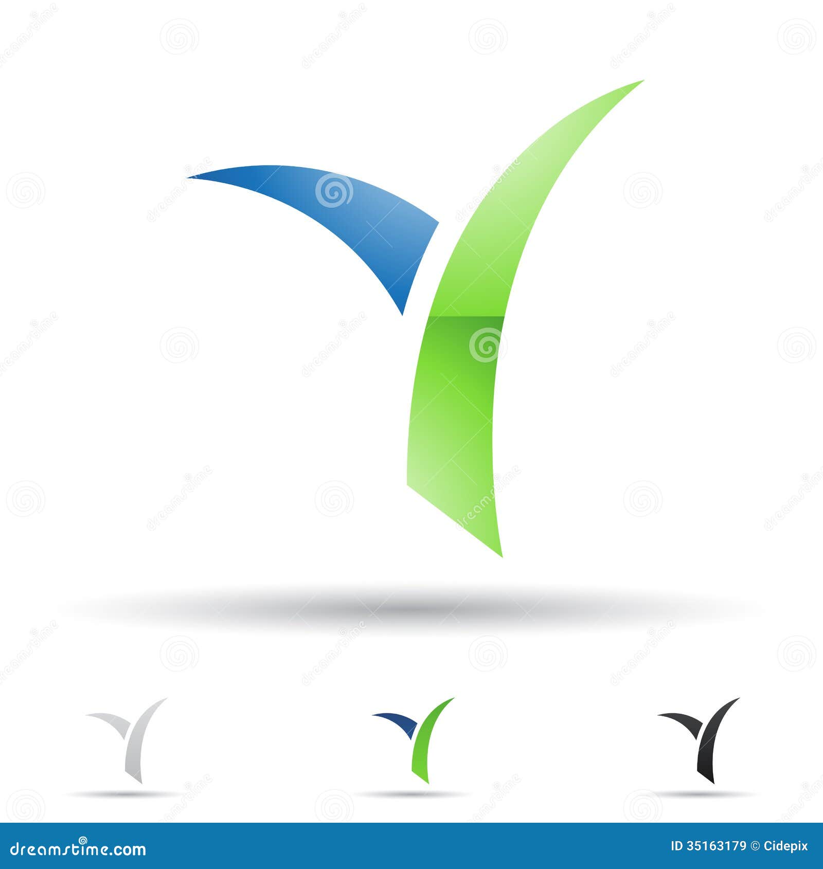 Abstract icon for letter Y stock vector. Illustration of identity ...