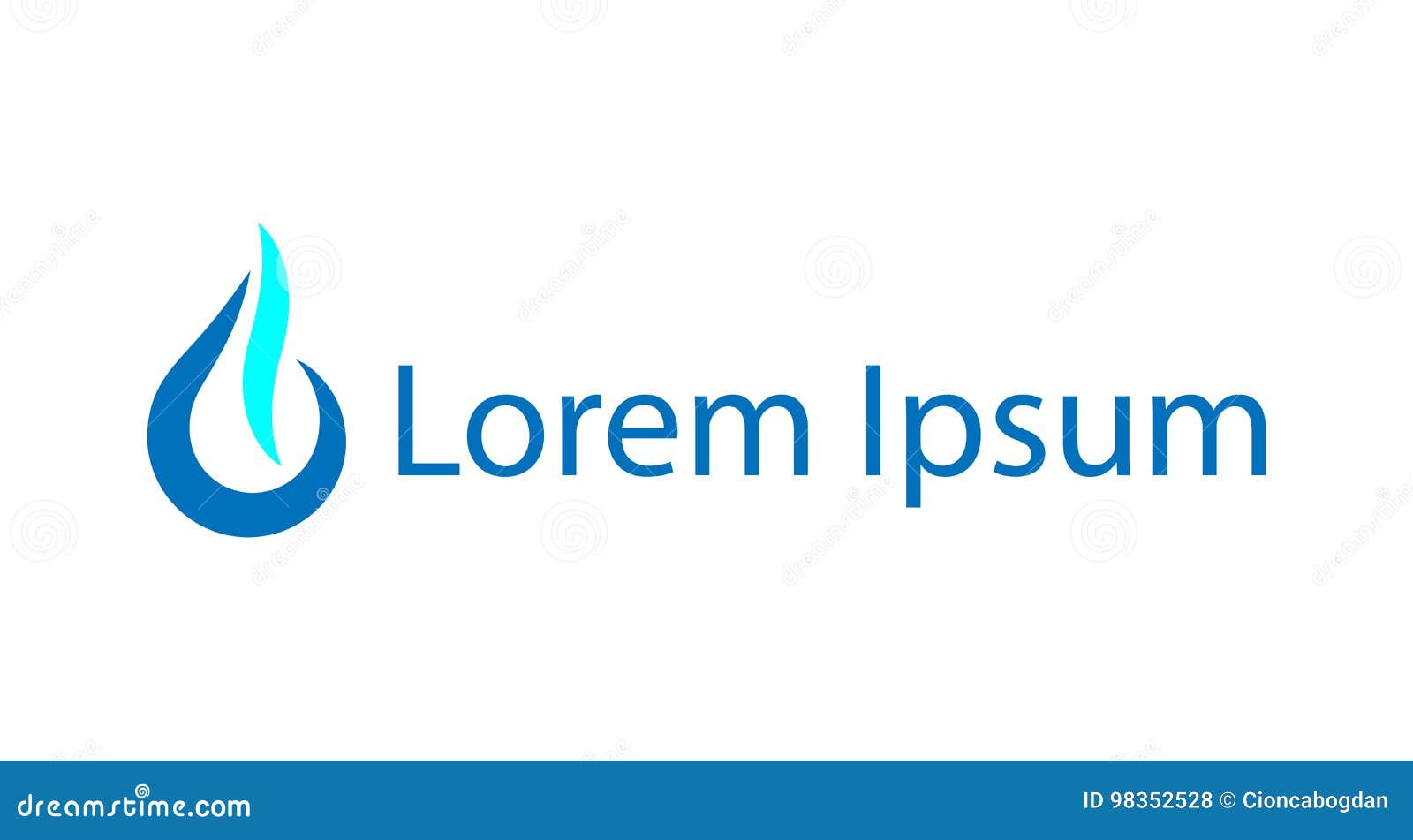 Abstract Icon Representing Fire and Water Stock Vector - Illustration ...