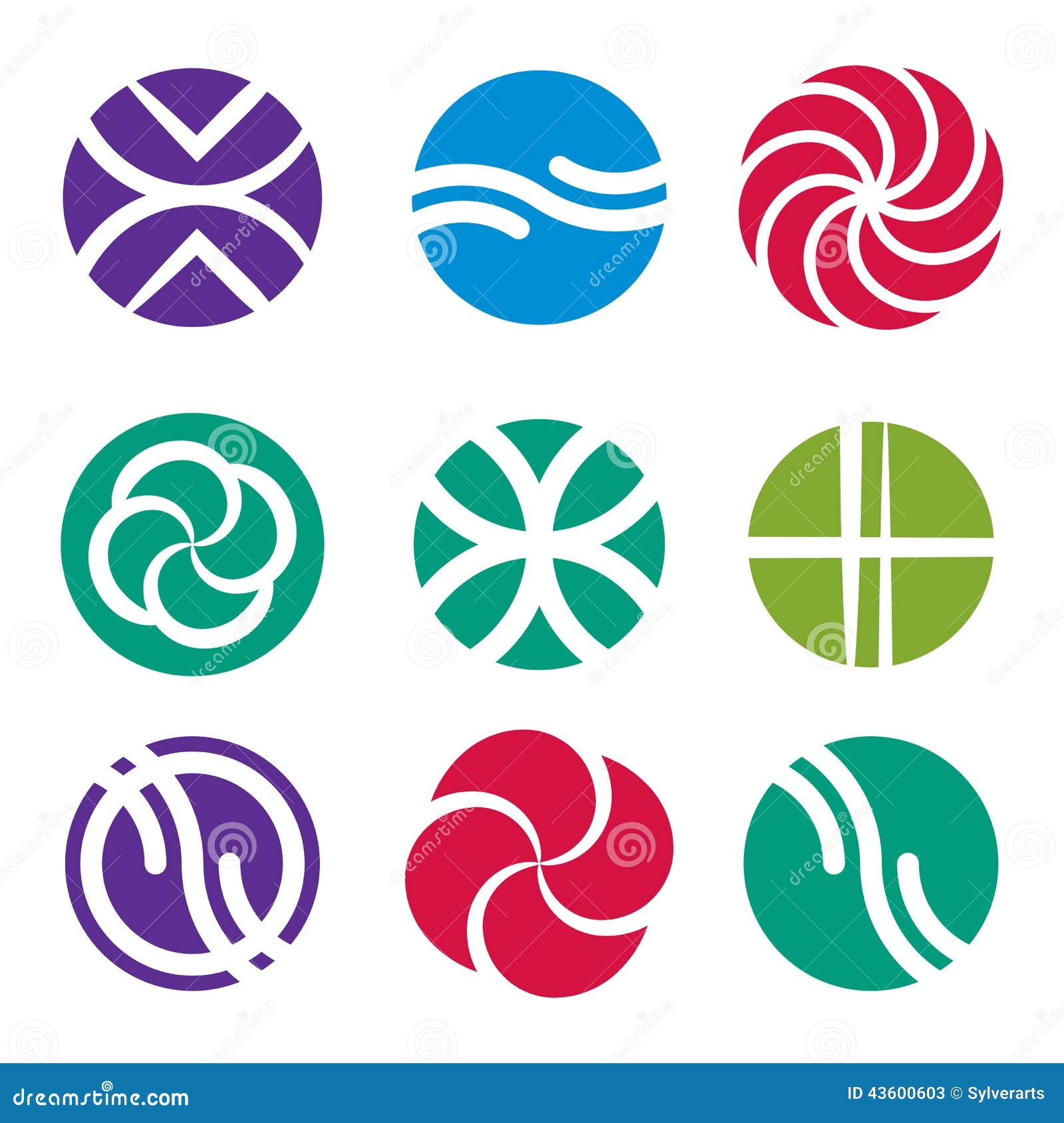 Abstract Icon Set, Vector Symbols Collection. Stock Vector ...