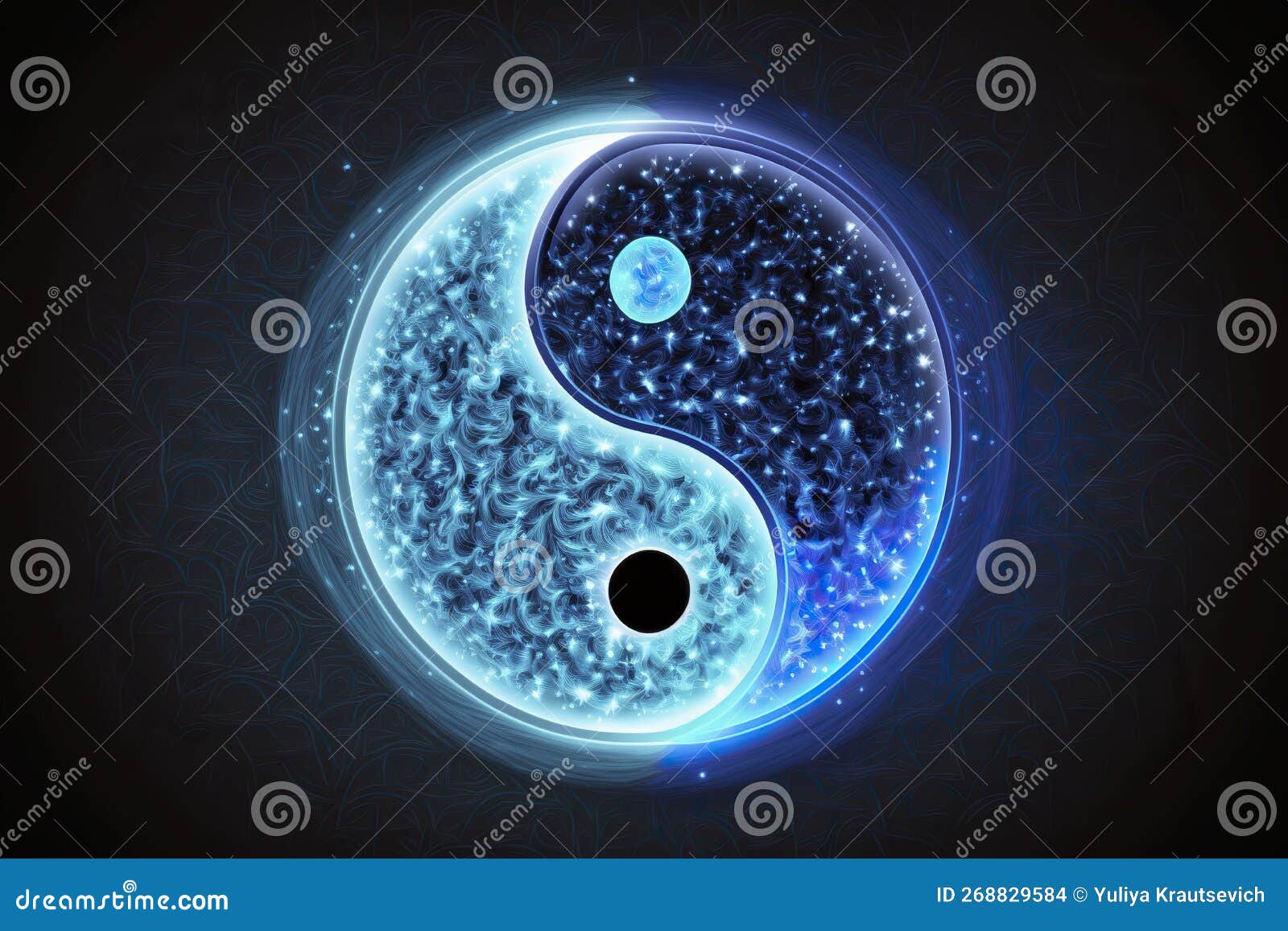 Abstract Icon Yin Yang Made from Lines and Triangles. Low Poly Style ...