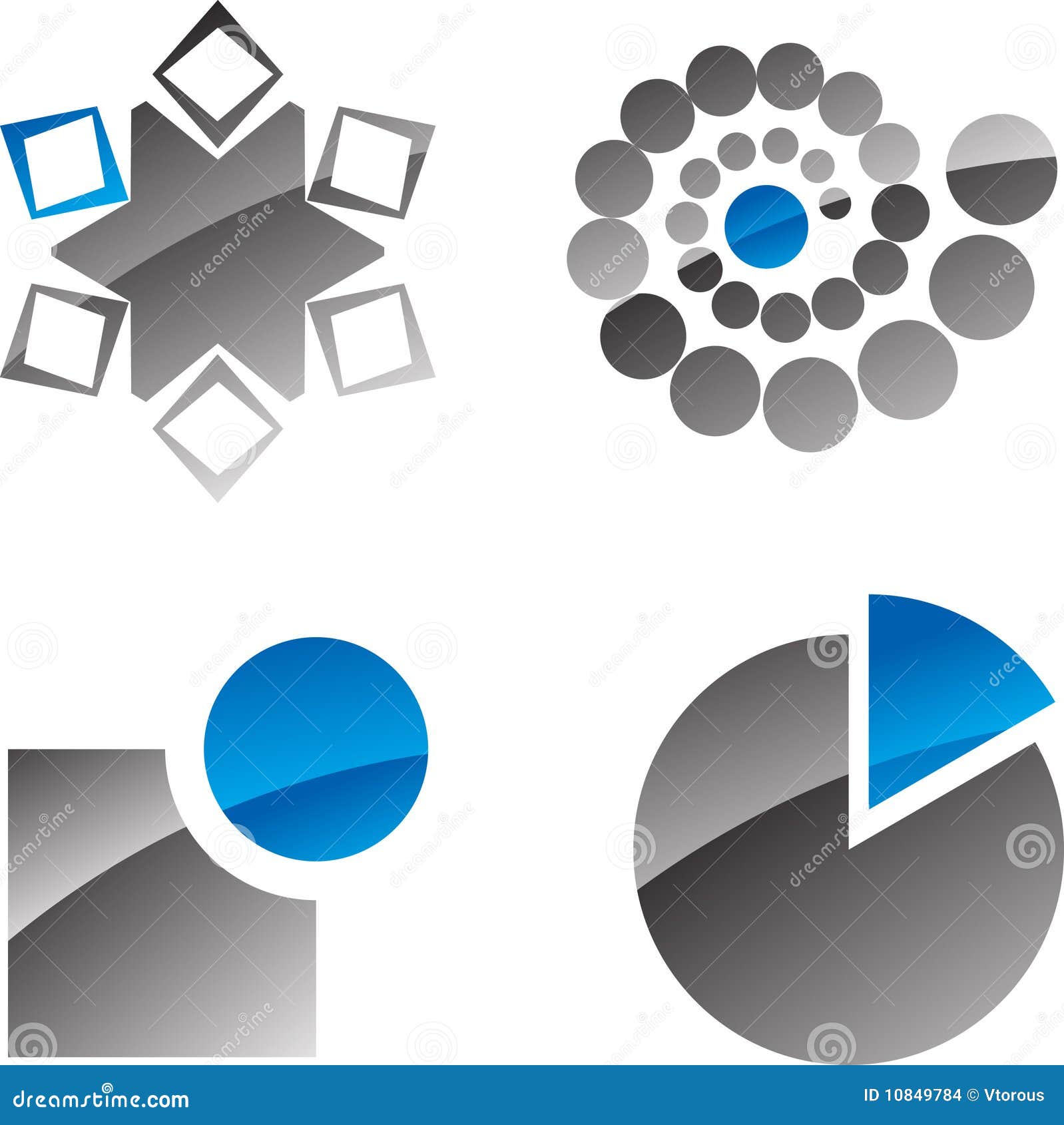 Abstract icons stock illustration. Illustration of shape - 10849784