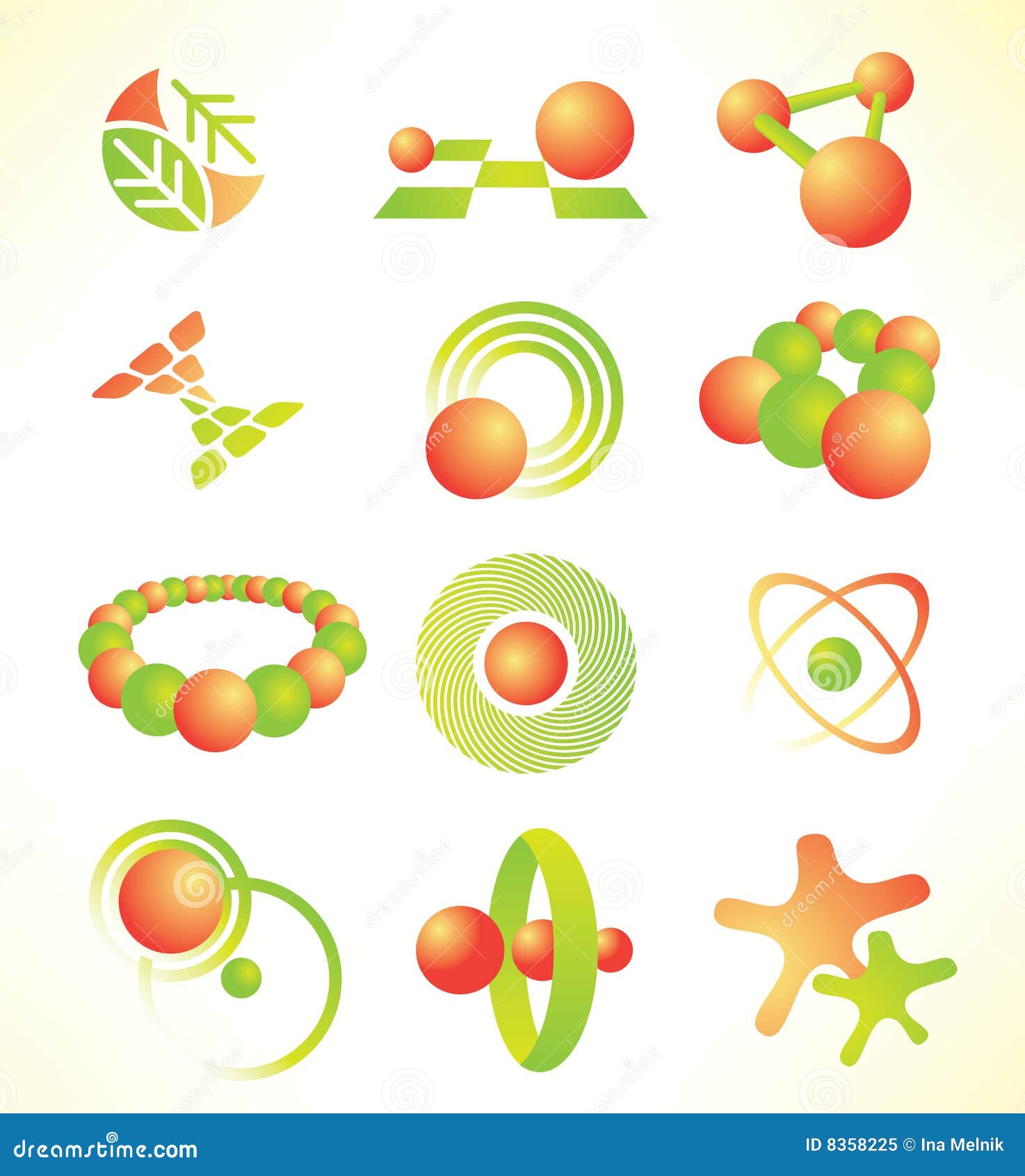 Abstract icons stock vector. Illustration of splash, dots - 8358225