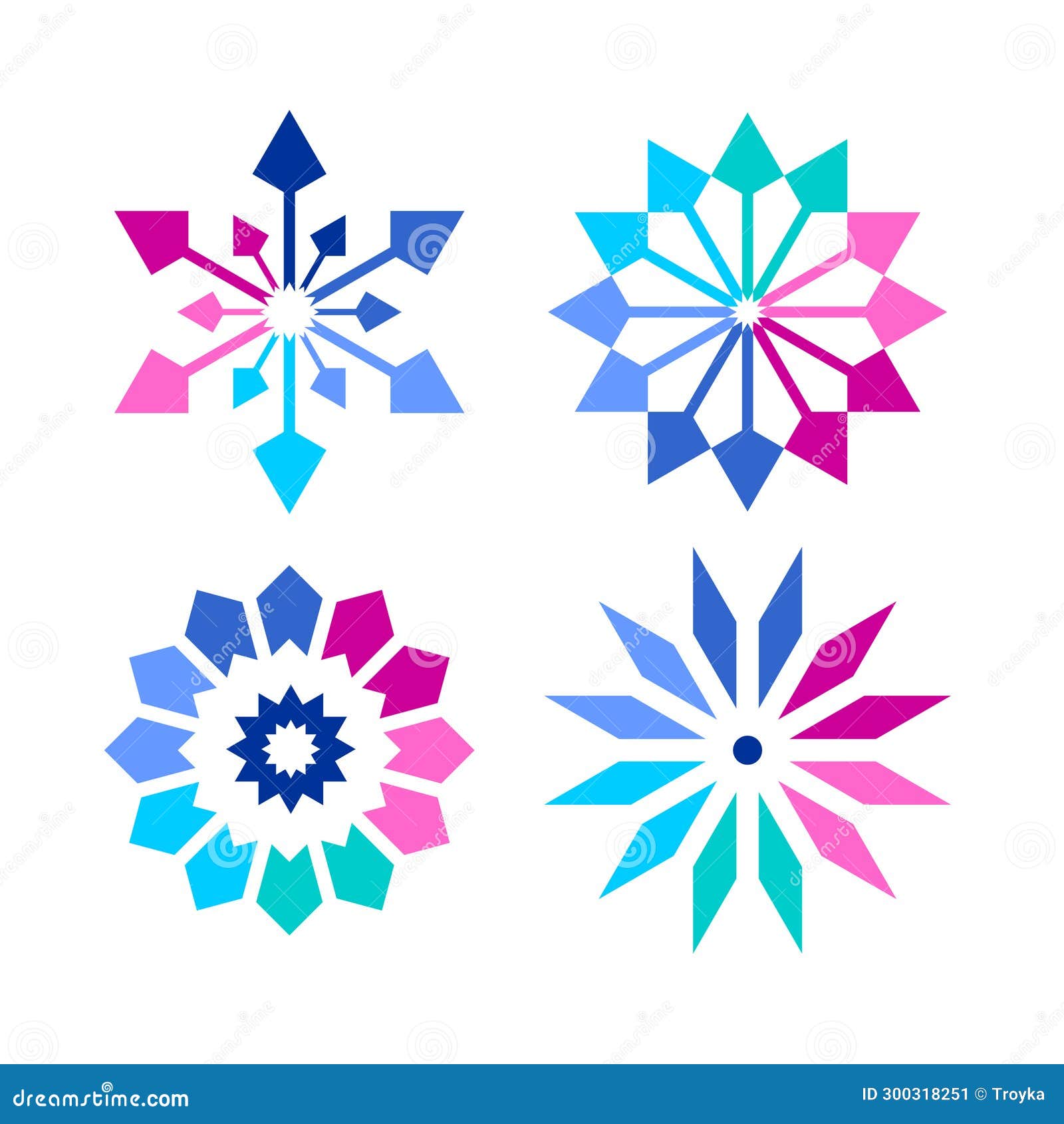Abstract Icons. Design Elements Set Stock Illustration - Illustration ...