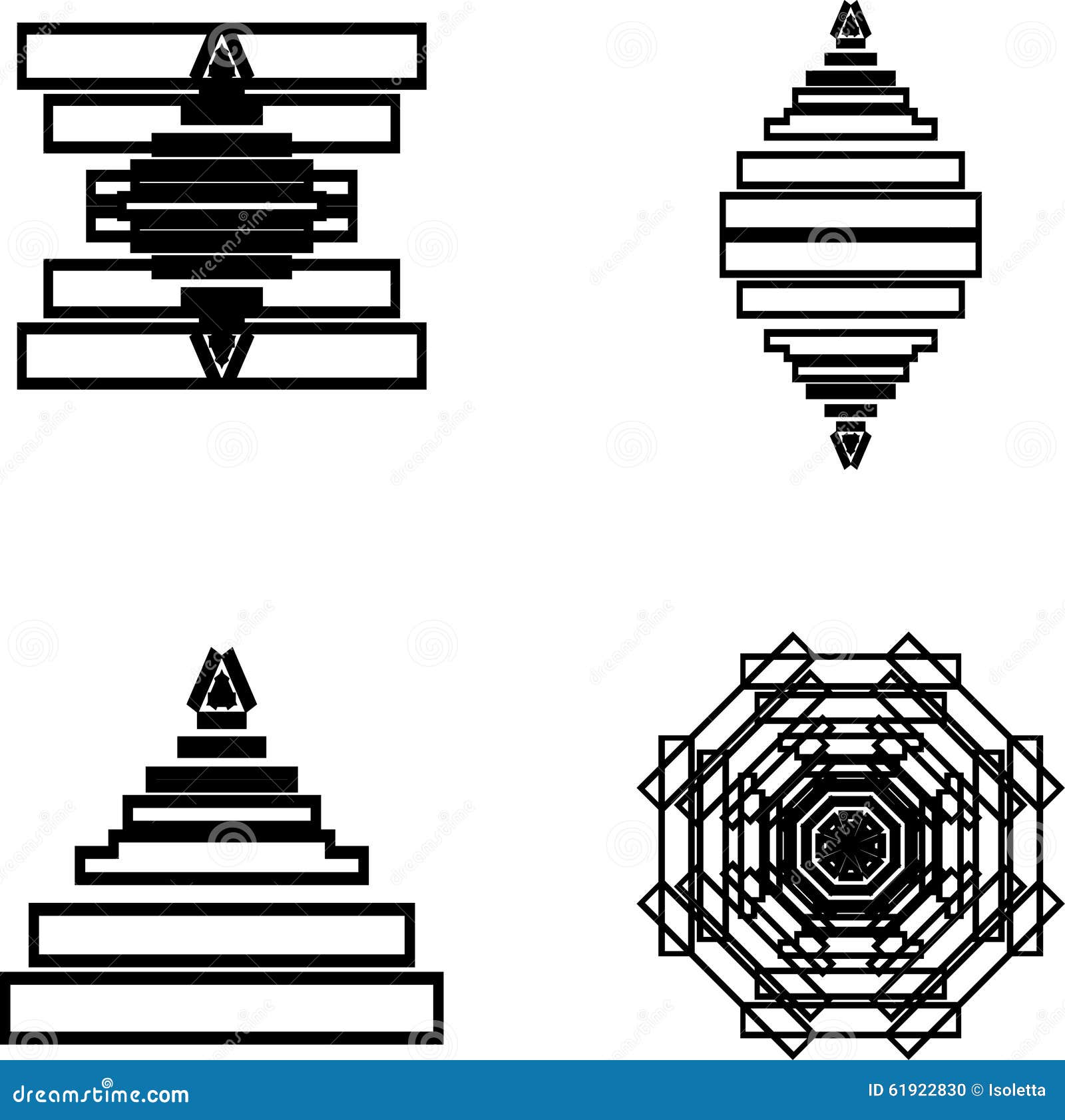 Abstract icons stock vector. Illustration of abstract - 61922830