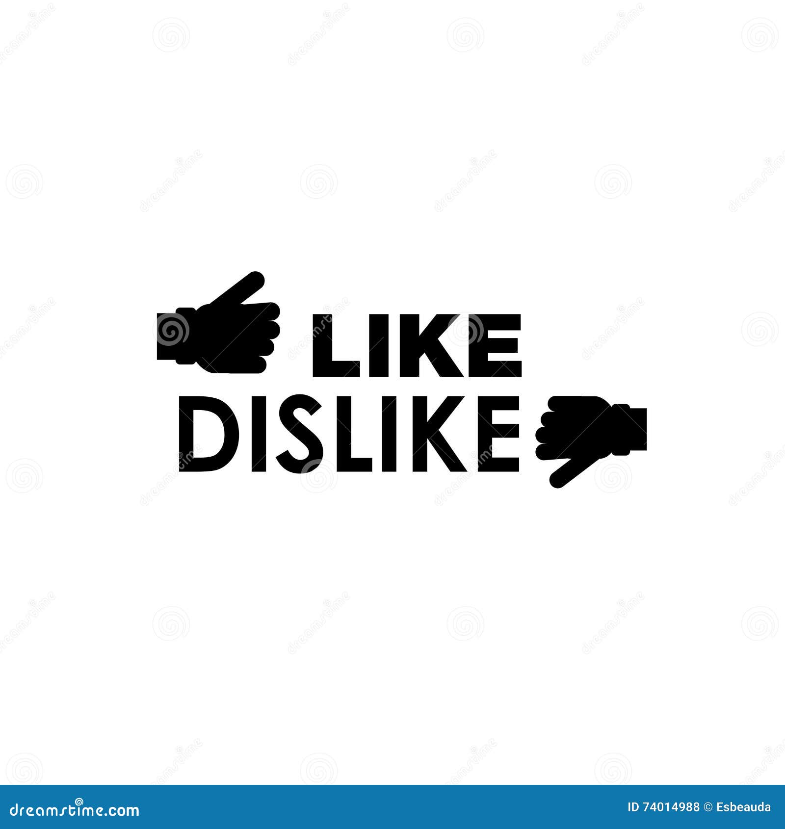 Like Dislike Button Icons Stock Photos - Royalty Free Pictures